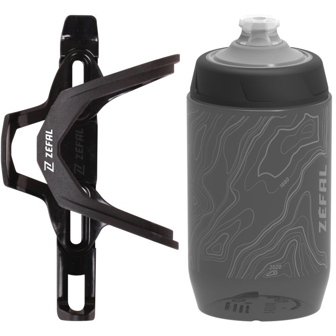 Zéfal Set Pulse Z2 / Sense Pro50 - Bottle Cage + Bottle 500ml - black/grey