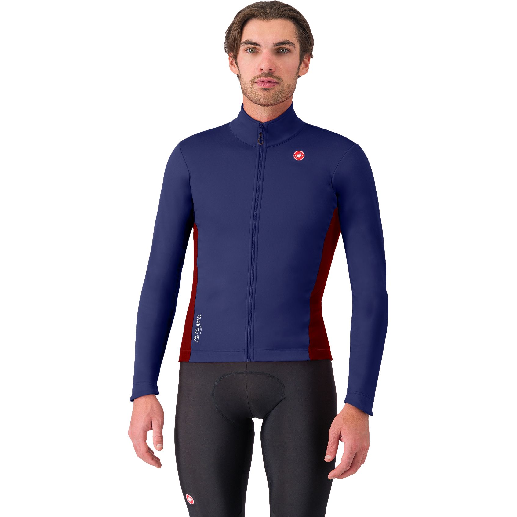 Castelli Entrata 2 Jacket Men - belgian blue/bordeaux 424 | BIKE24