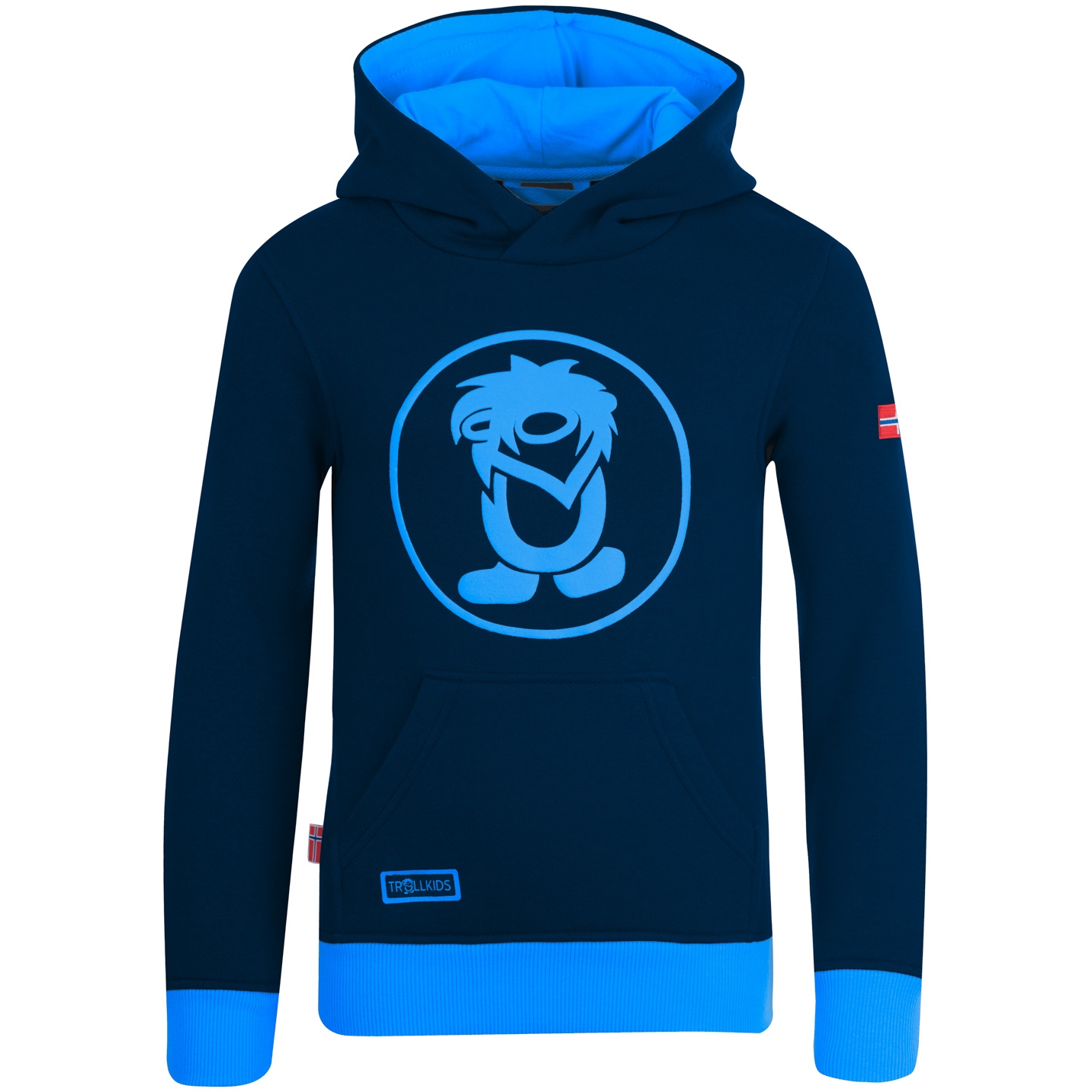 Trollkids Troll Hoodie Kinderen - Navy/Med Blue | BIKE24