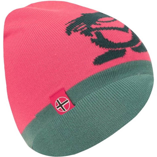 Trollkids Troll Beanie Kinderen - Coral Pink/Dusty Teal/Midnight Petrol