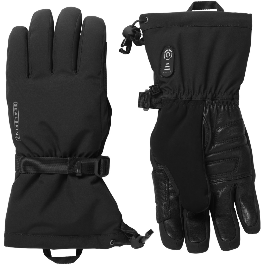 SealSkinz Stowbridge Waterproof Heated Gauntlets - Black | BIKE24
