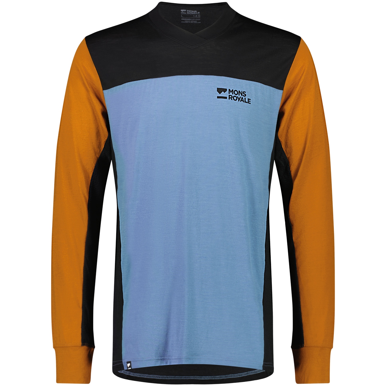 Mons Royale Redwood Merino Air Con V Longsleeve Men Retro Valley BIKE24