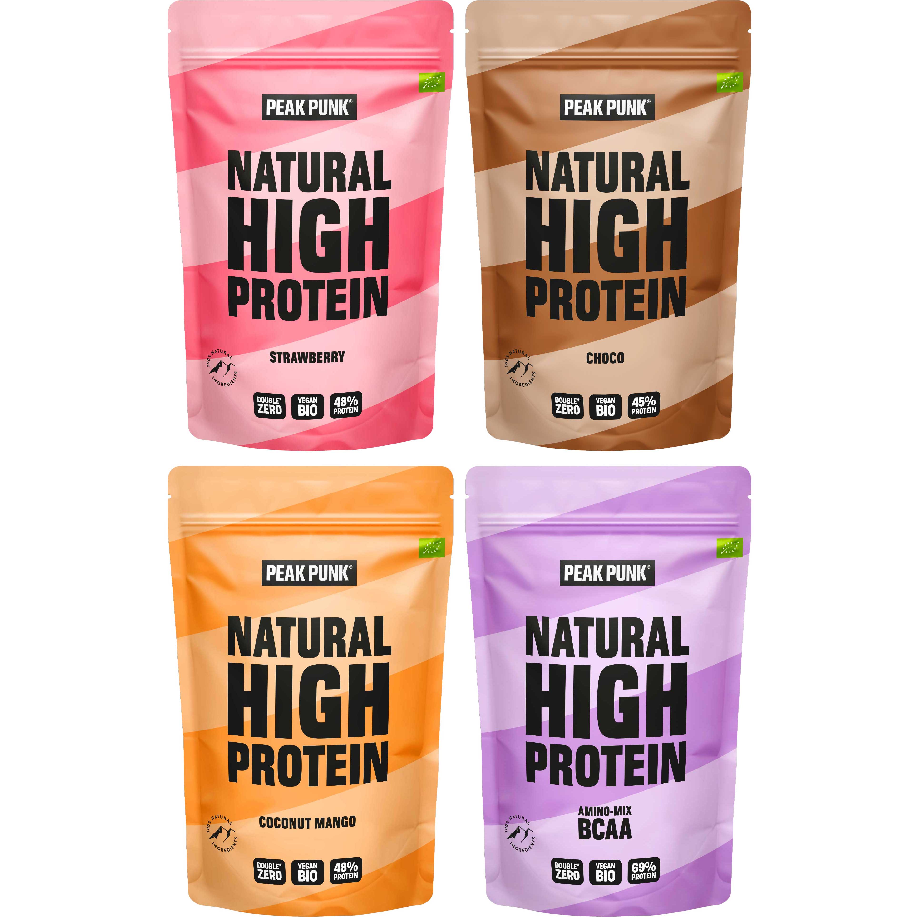 Peak Punk ORGANIC Bio High-Protein Shake - Beverage Powder - 250g | BIKE24