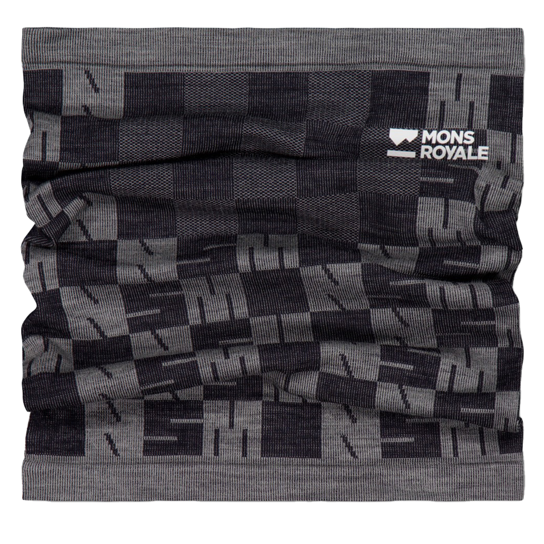Mons Royale Ascender Merino Seamless Schlauchschal - dried sage / schwarz