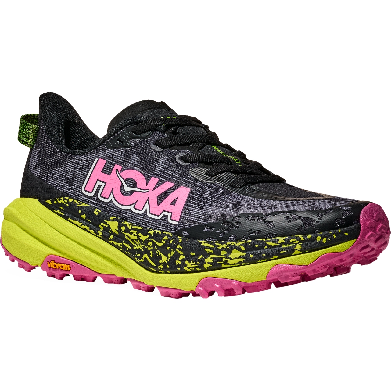 Hoka Chaussures Running Femme - Speedgoat 6 - noir / neon hoka citrus ...