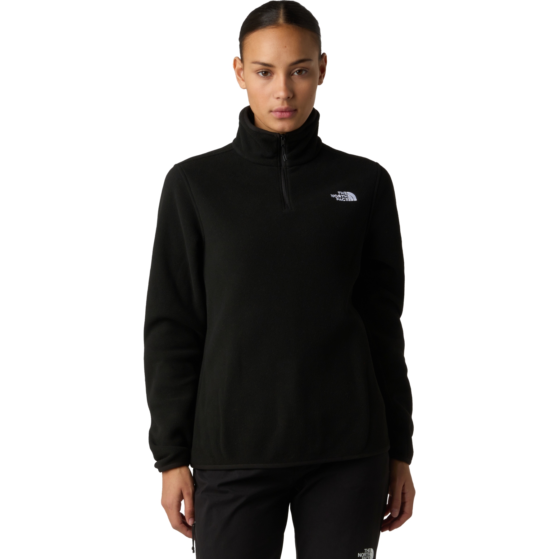The North Face Glacier Fleece 1/4 Zip Fleece Trui Dames - TNF Black ...