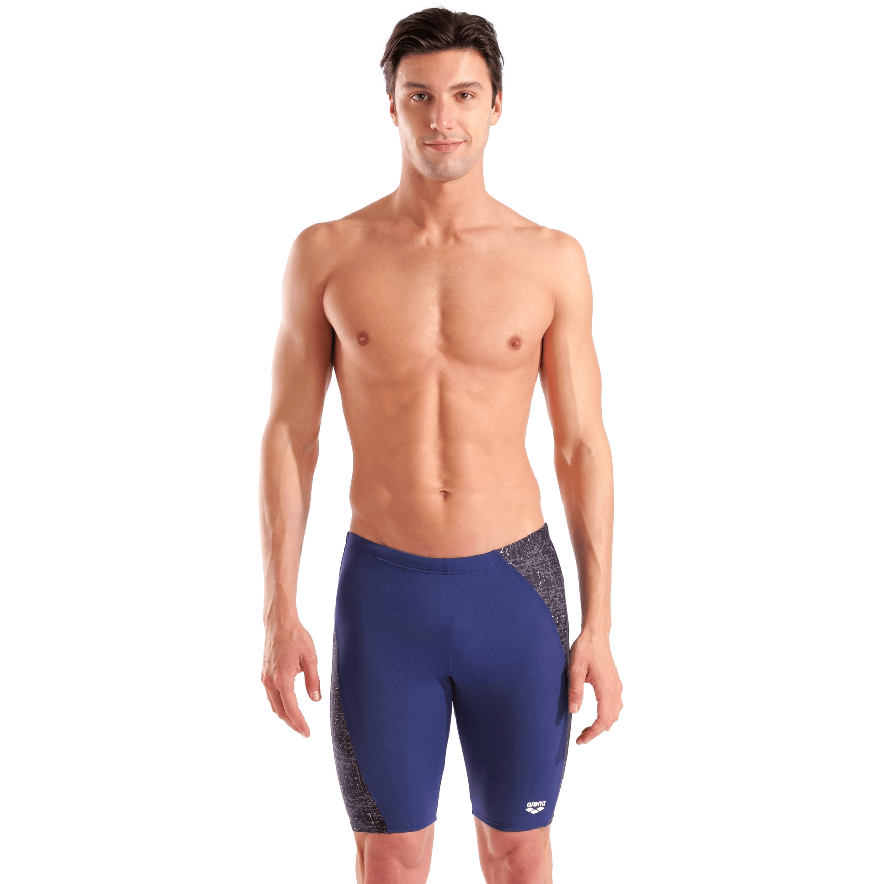 arena Performance Ribbed Swim Jammer Men - Navy-Multi Black | BIKE24