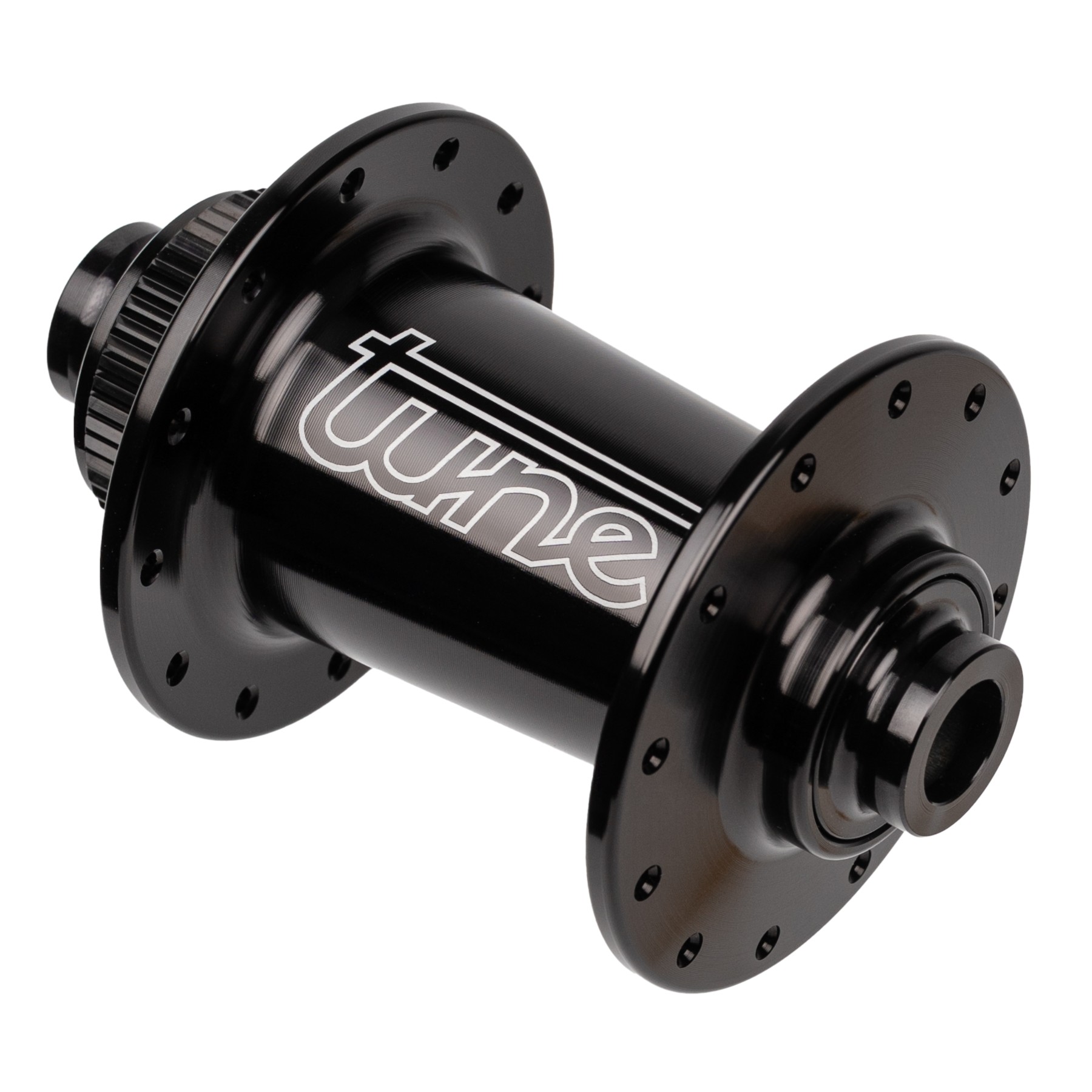 Tune Mozzo Anteriore - Micro CL - Cuscinetto Standard | Centerlock | 12x100mm - 24-Fori - nero