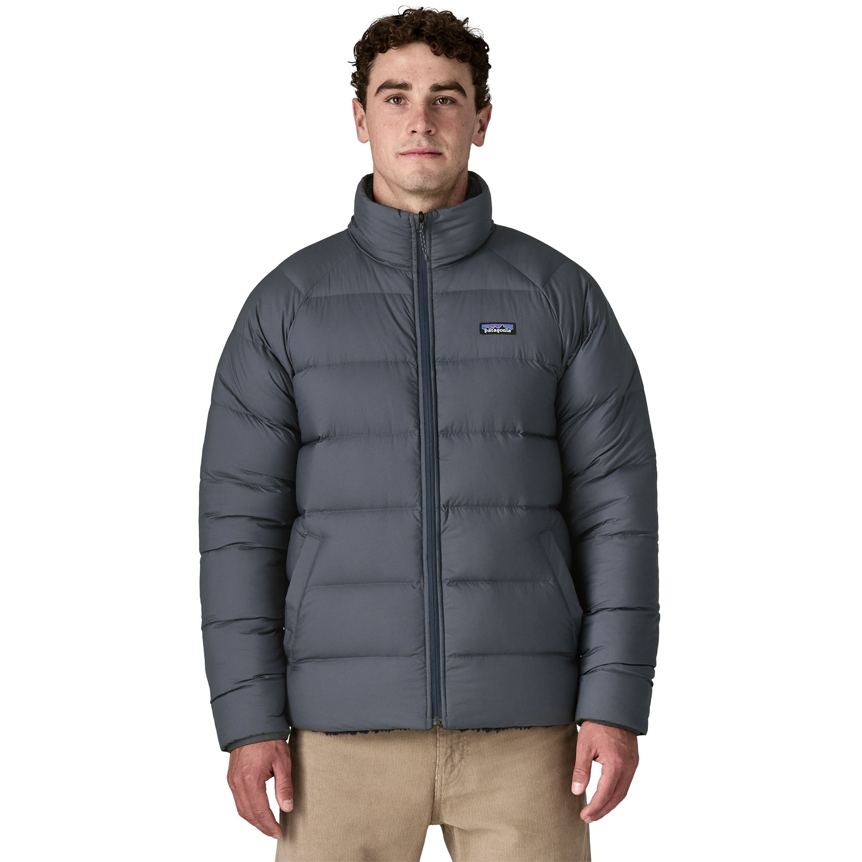 Patagonia Reversible Silent Down Jacket Men - Smolder Blue | BIKE24