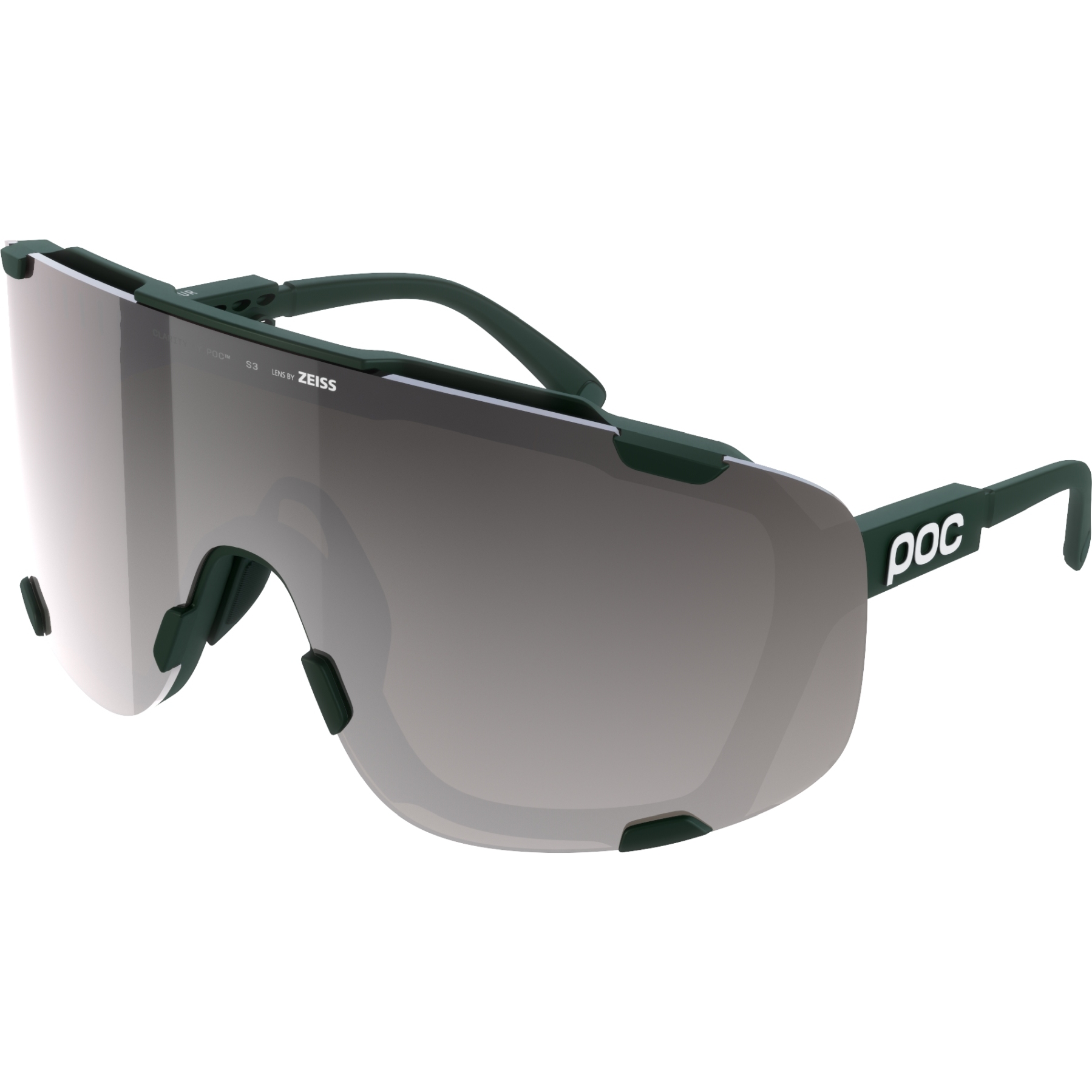 POC Devour Glasses - Pargasite Green / Clarity Road/Sunny Silver | BIKE24