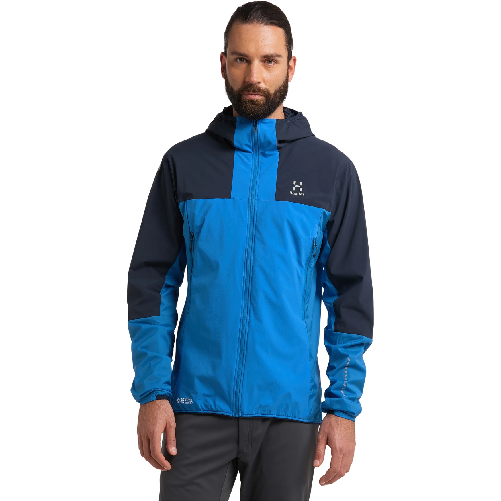 Haglöfs L.I.M Alpha Hood Jacket Men - nordic blue/tarn blue 4QU | BIKE24