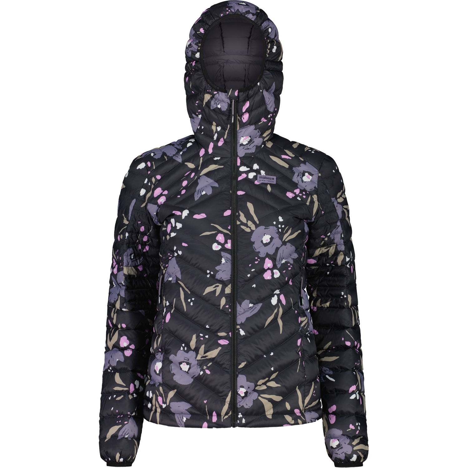 Maloja VallettaM. Mountain Fleece Jas Dames - deep black multi 8862 ...
