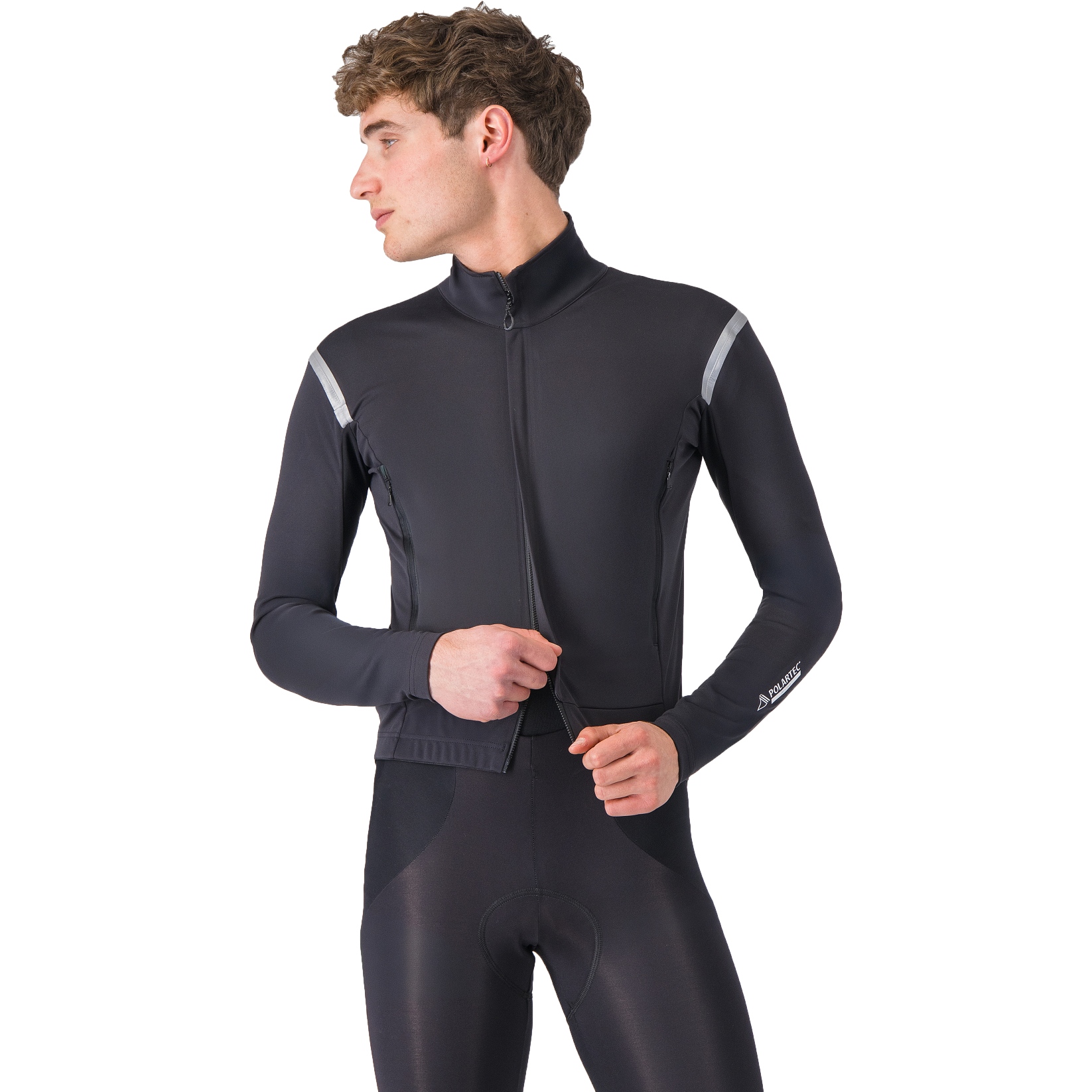 Castelli Perfetto RoS 3 Jacket Men - light black/silver reflex 085 | BIKE24