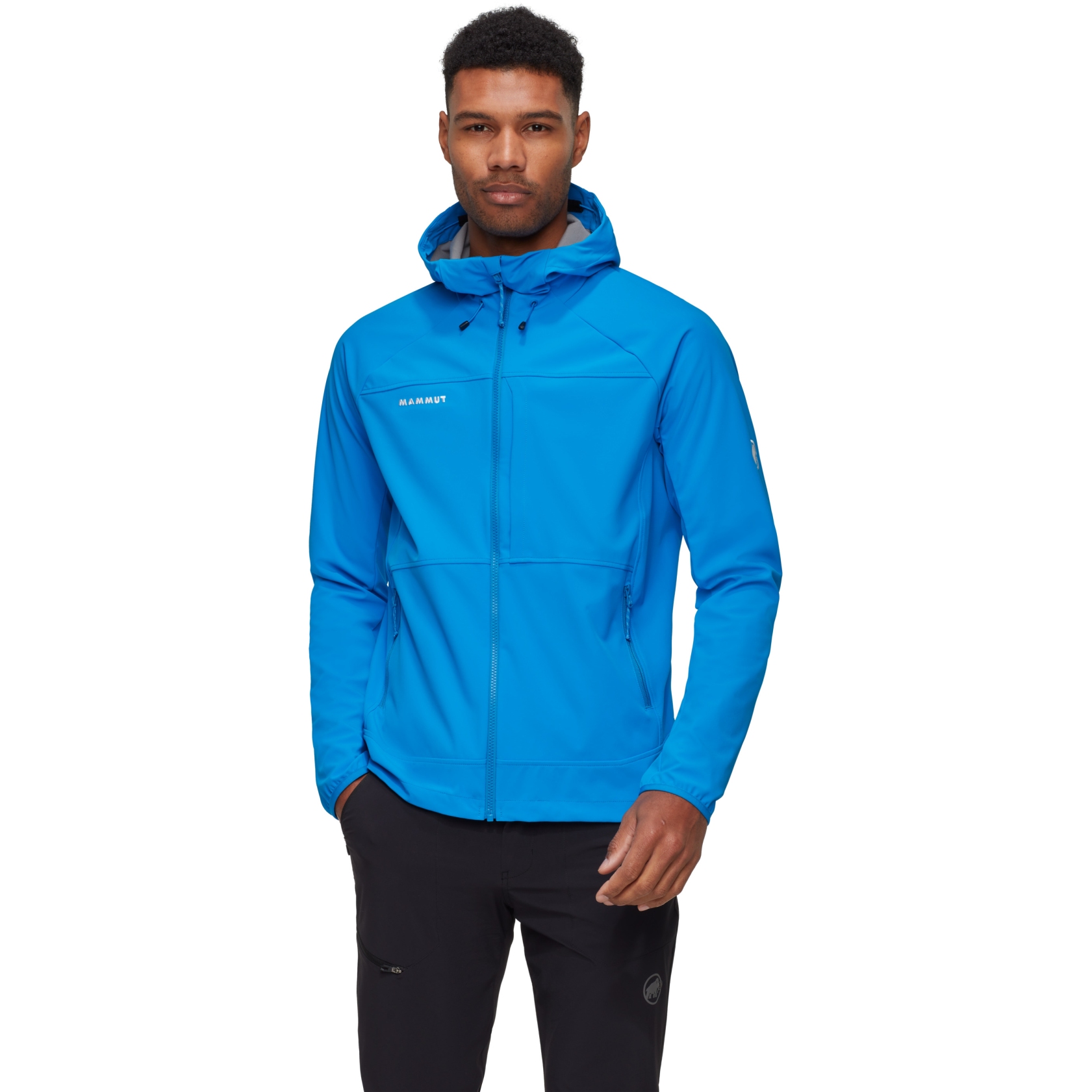 Mammut Ultimate Comfort Softshell Hooded Jacket Men - glacier blue | BIKE24