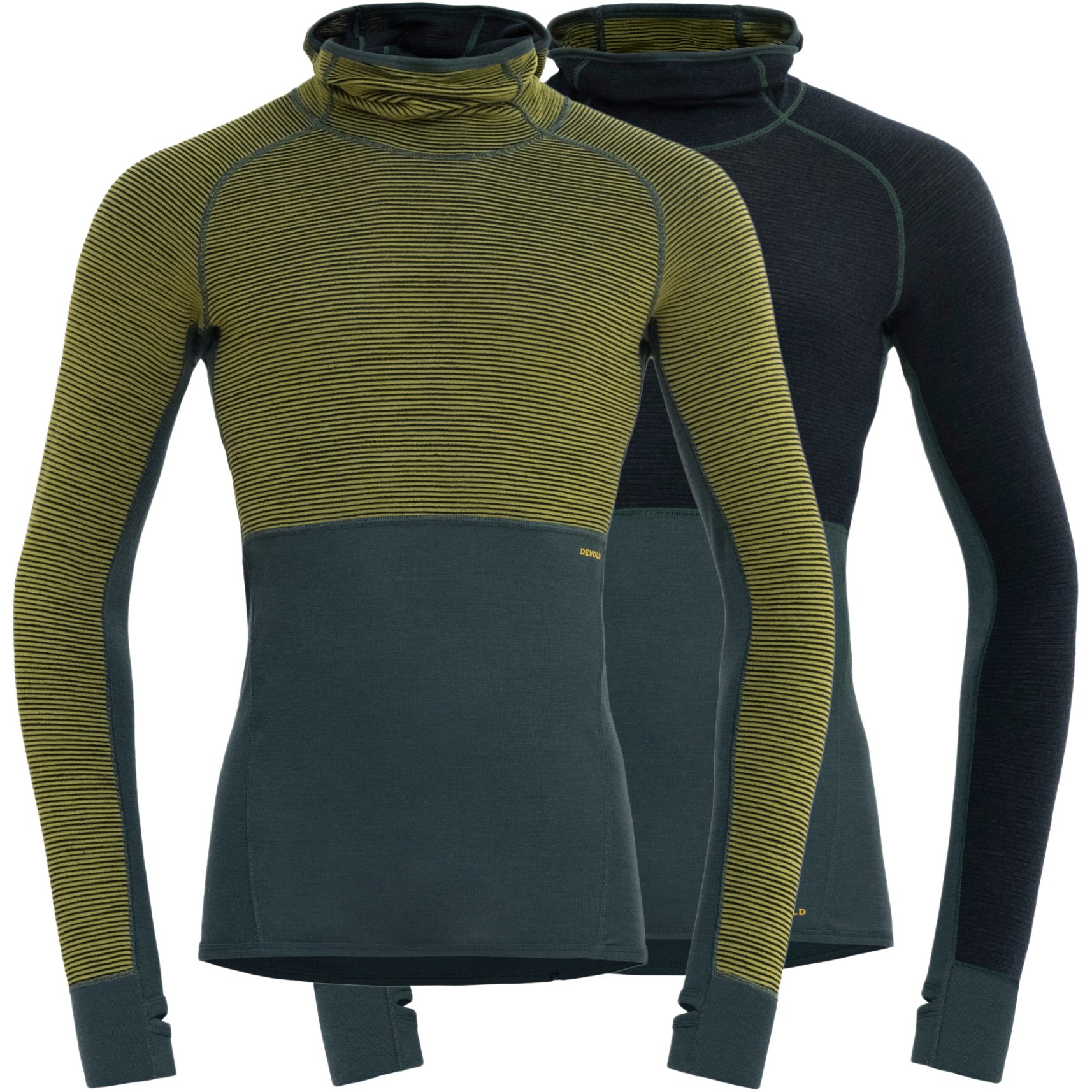 Devold Tuvegga Merino Hoodie Heren - 395A Green | BIKE24