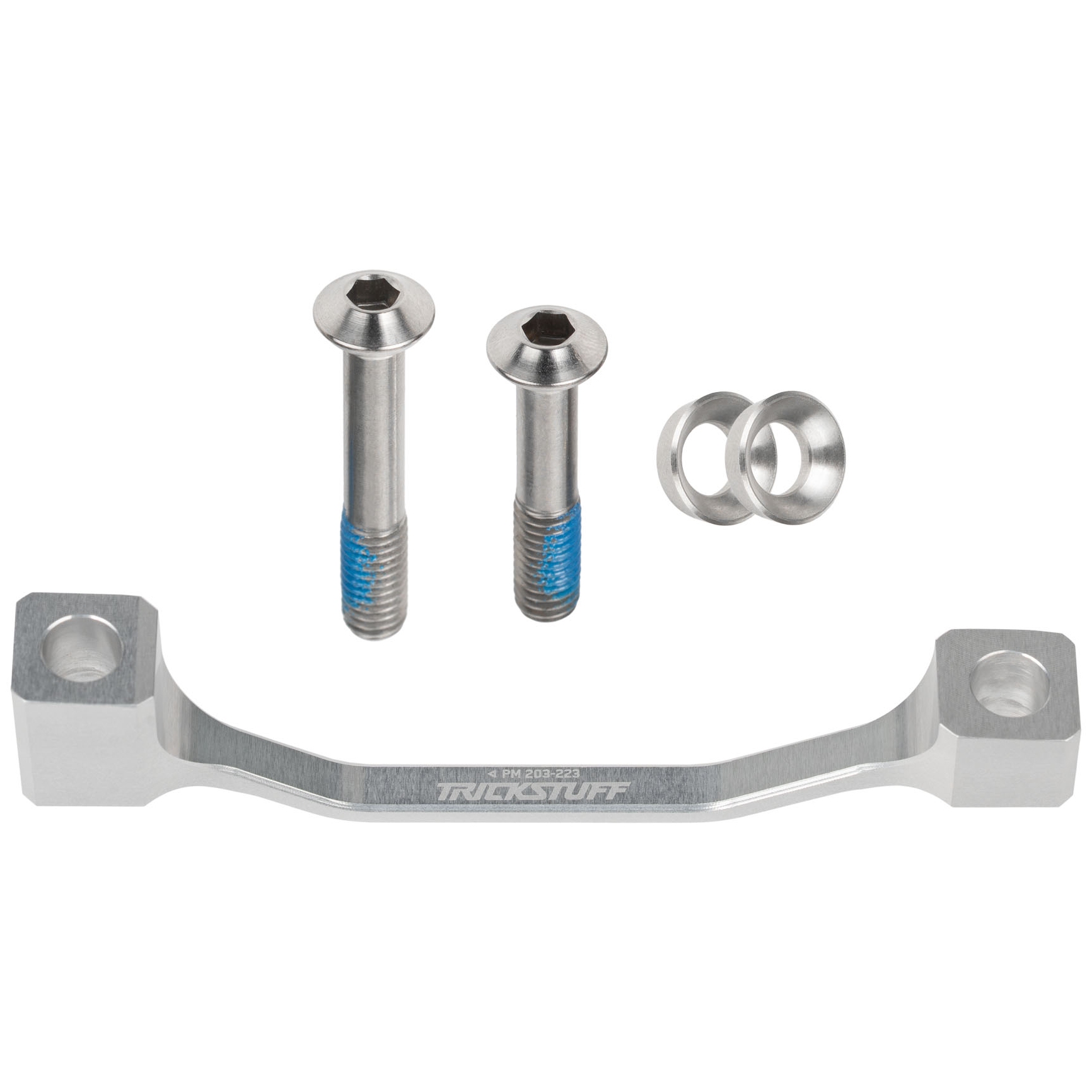 Trickstuff Brake Caliper Adapter - Postmount | 203-223mm - silver | BIKE24