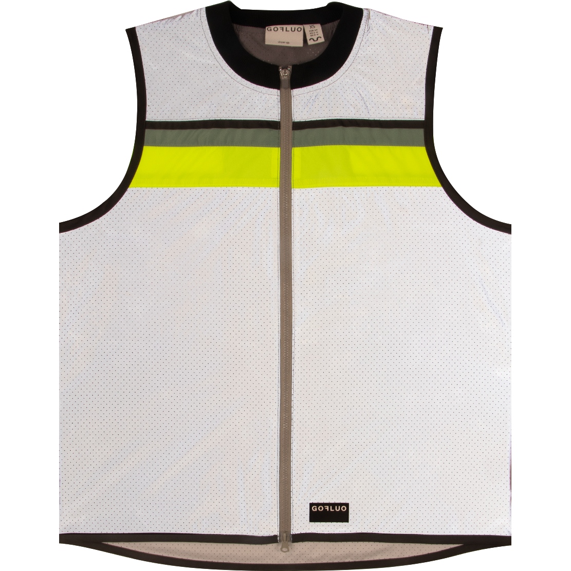 Gofluo Roman Bodyglower Safety Vest - Grey Reflective | BIKE24