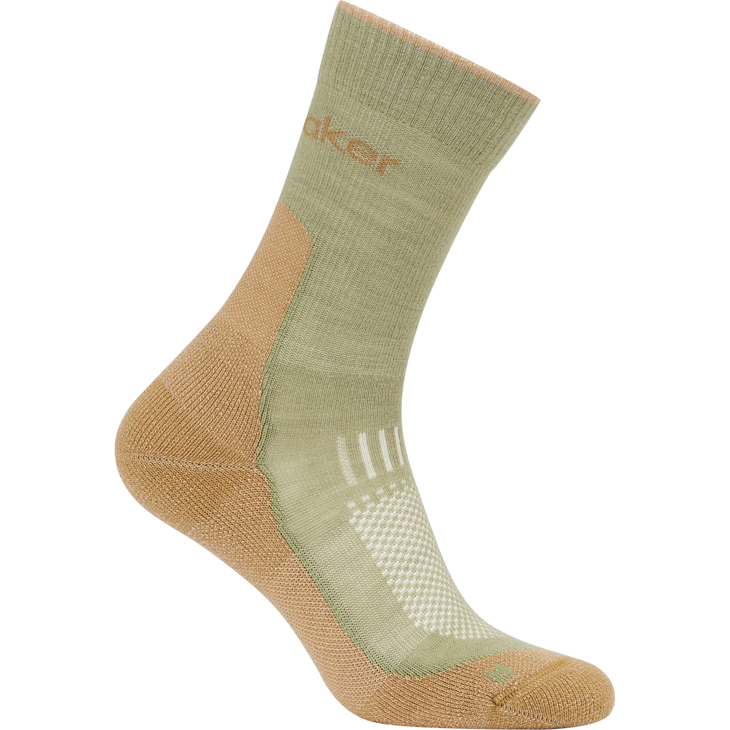 Icebreaker Merino Hike+ Light Crew Socks Women - Lichen/Sand | BIKE24