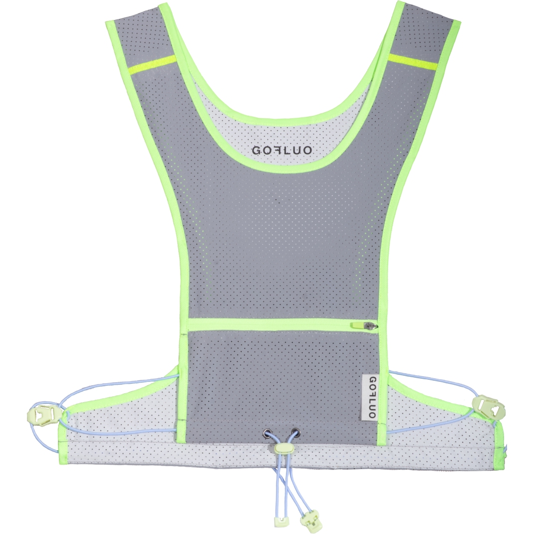 Gofluo Pace Bodyglower Running Vest - Grey reflective | BIKE24