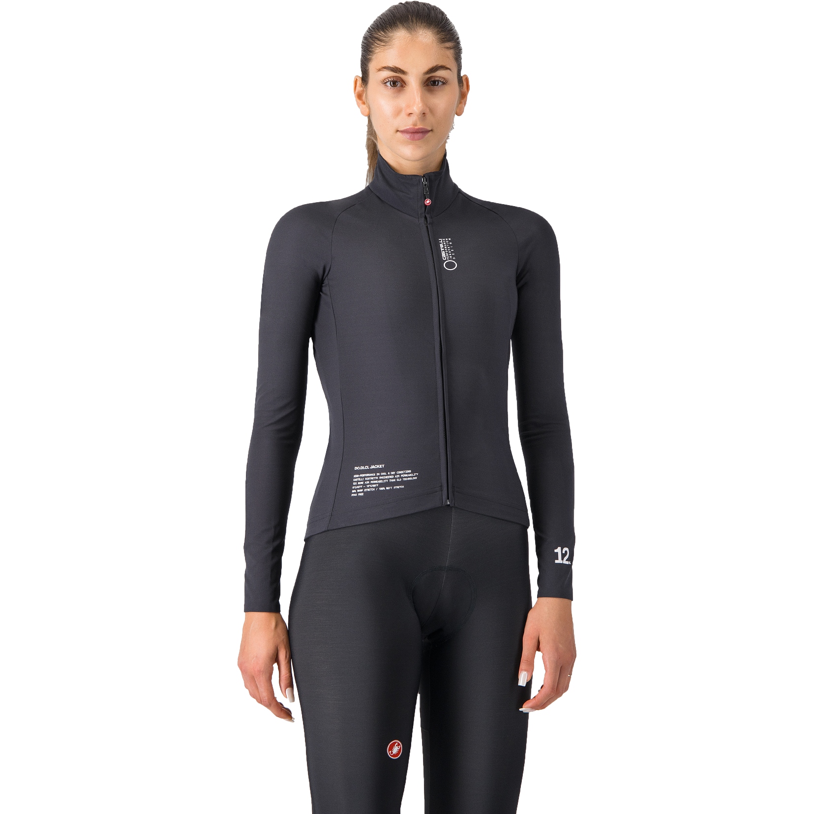 Castelli Entrata 2 Jacket Women - light black/dark grey 085 | BIKE24