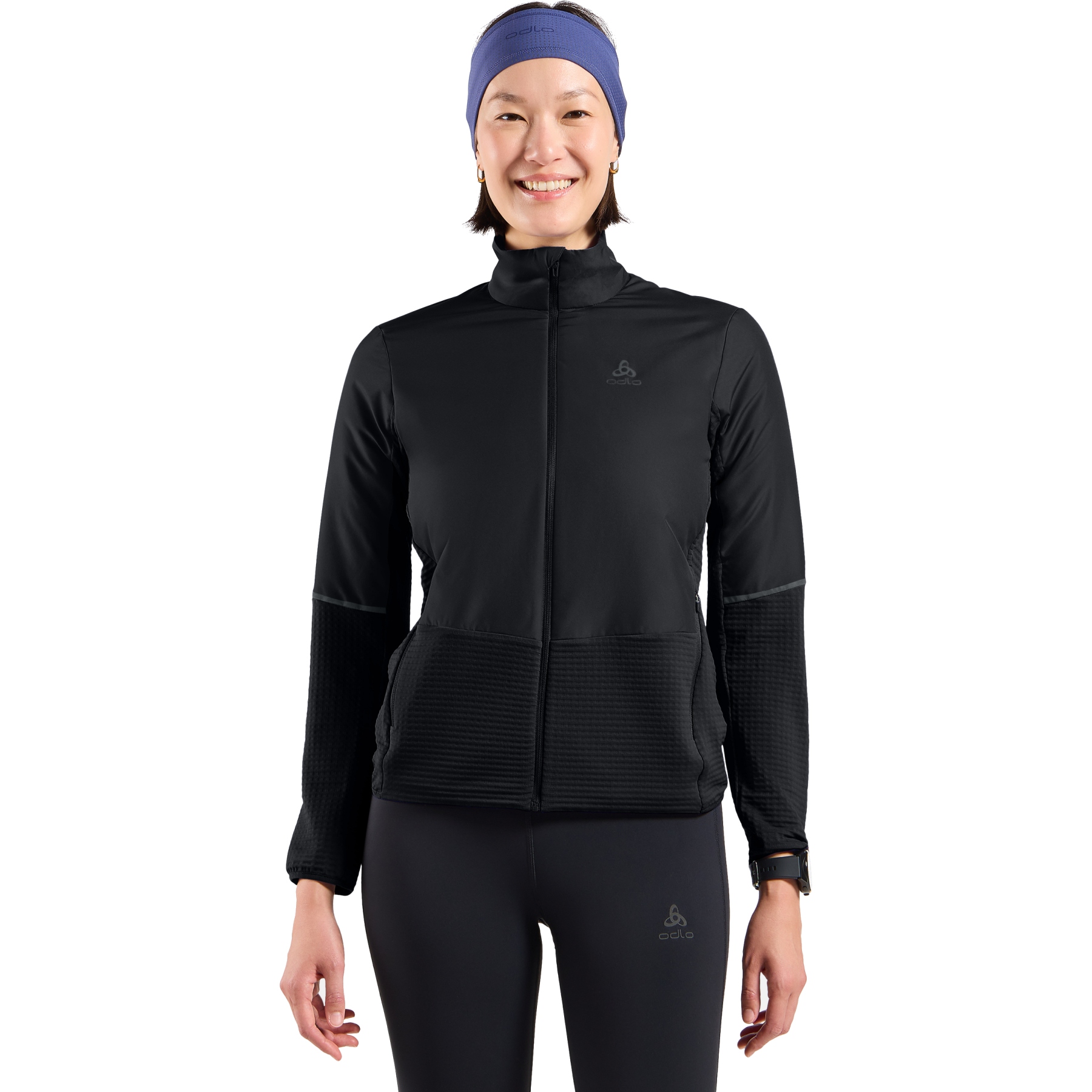 Odlo Essentials Insulator Hybrid Running Jacket Women - black | BIKE24