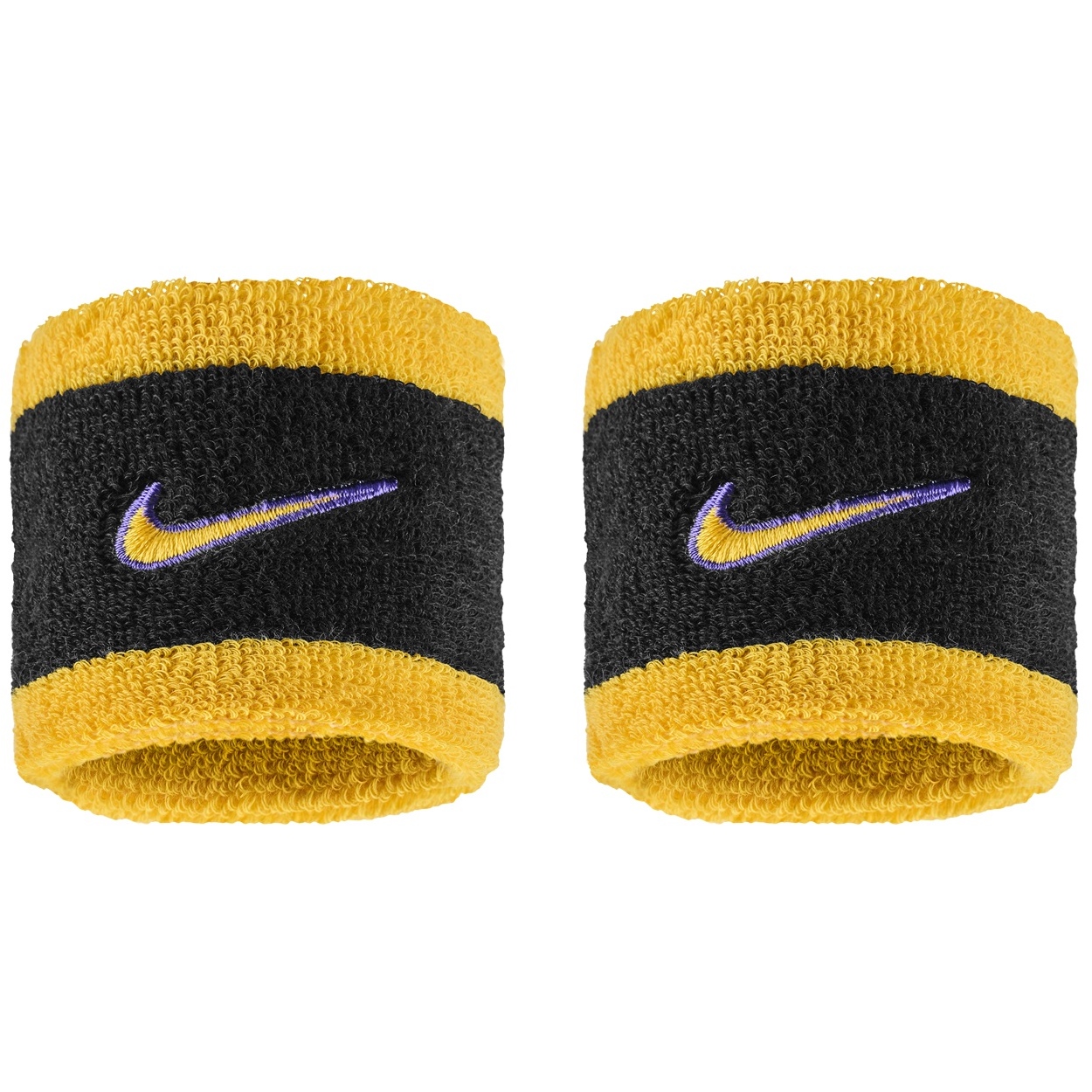 Nike Swoosh Classic Zweetband - Set van 2 - black/court purple ...