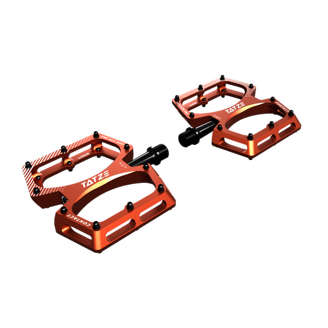 Tatze Pedali Flat - CONTACT CNC Large - rosso - BIKE24