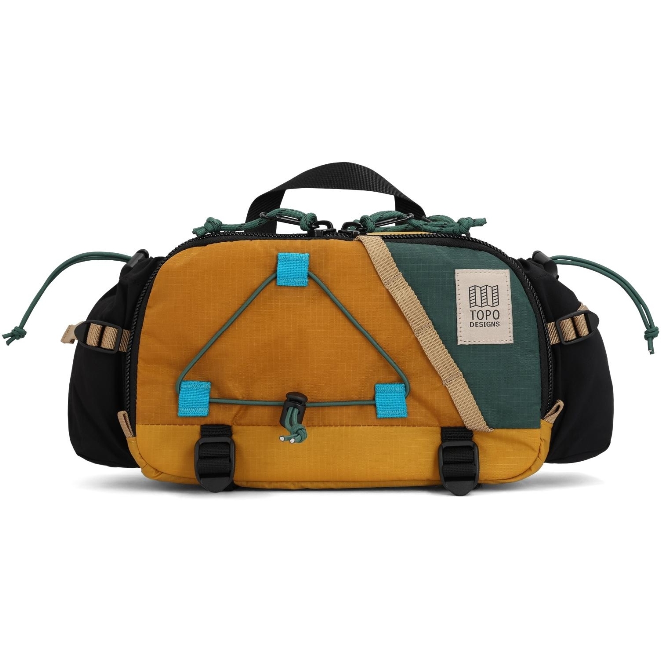 Topo Designs Mountain Hydro Hip Pack - 4.4L - Mustard/Forest | BIKE24
