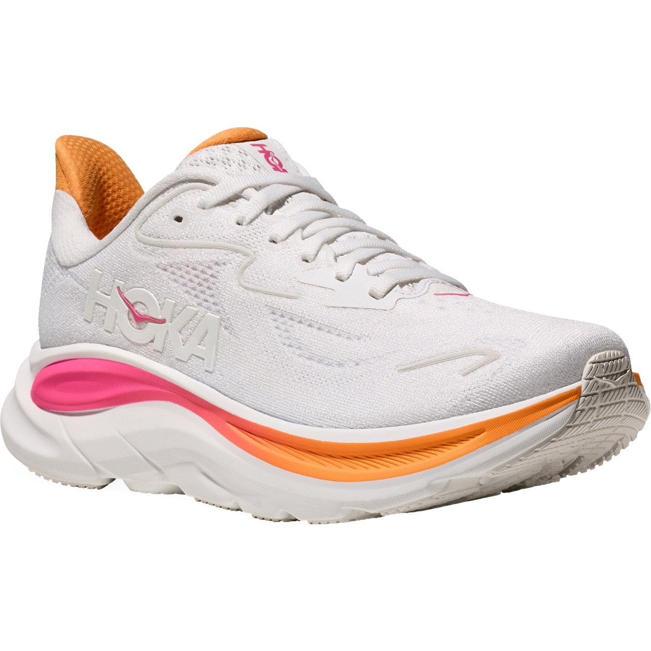 Hoka Chaussures Running Femme - Clifton 10 - blanc / electric rose - BIKE24