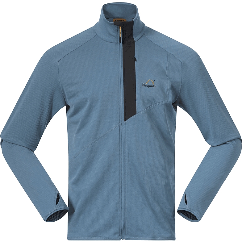Bergans Y LightLine Essence Midlayer Jacket Men - elemental blue/dark ...