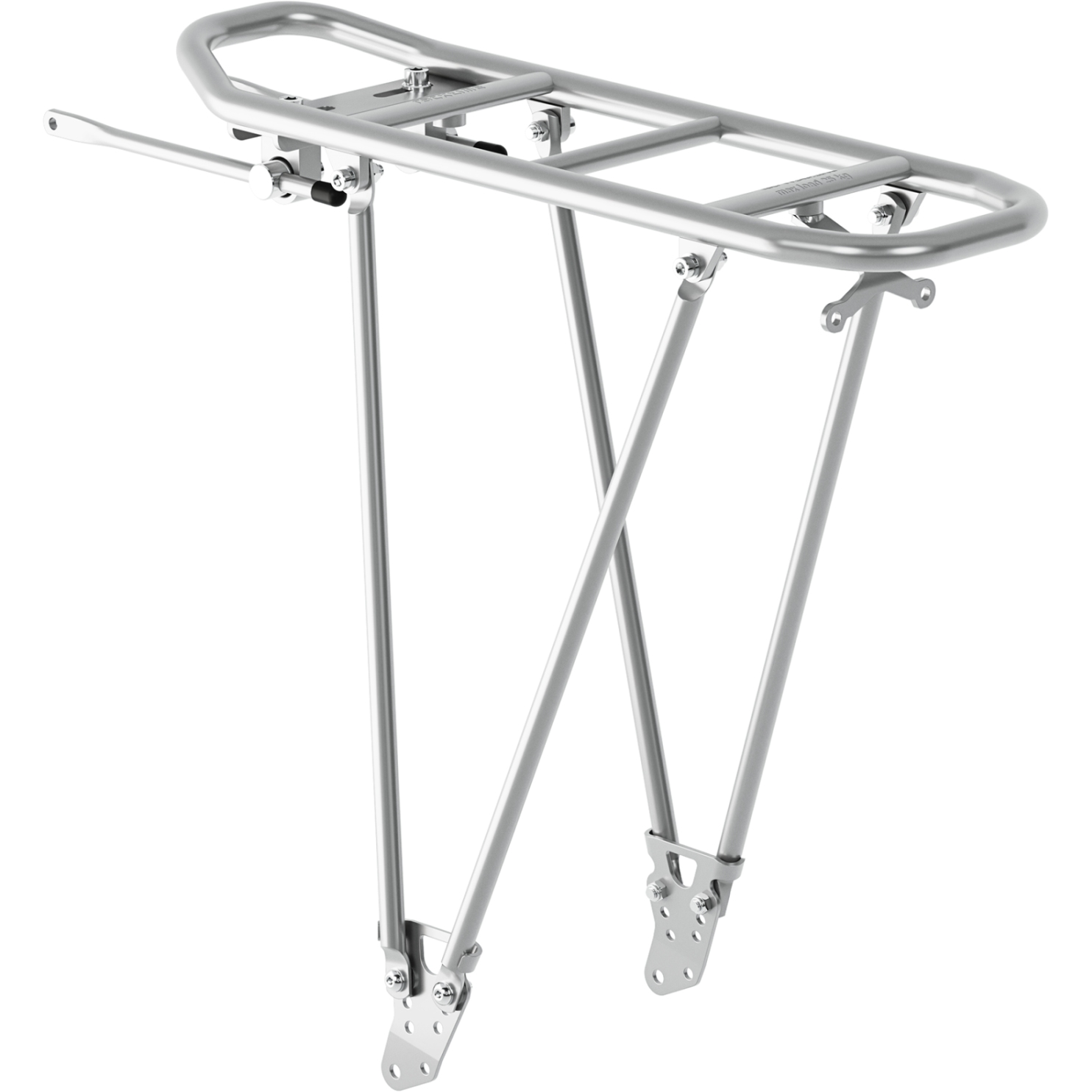 Racktime Foldit Adjustable 2.0 Rear Carrier - Silver | BIKE24