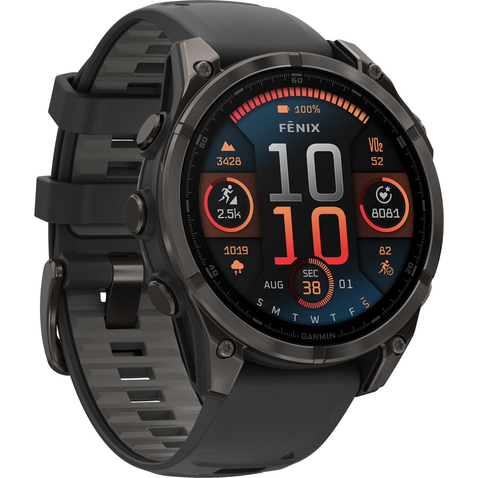 Garmin Fenix 8 AMOLED Sapphire GPS Smartwatch 47mm Graphit Spark