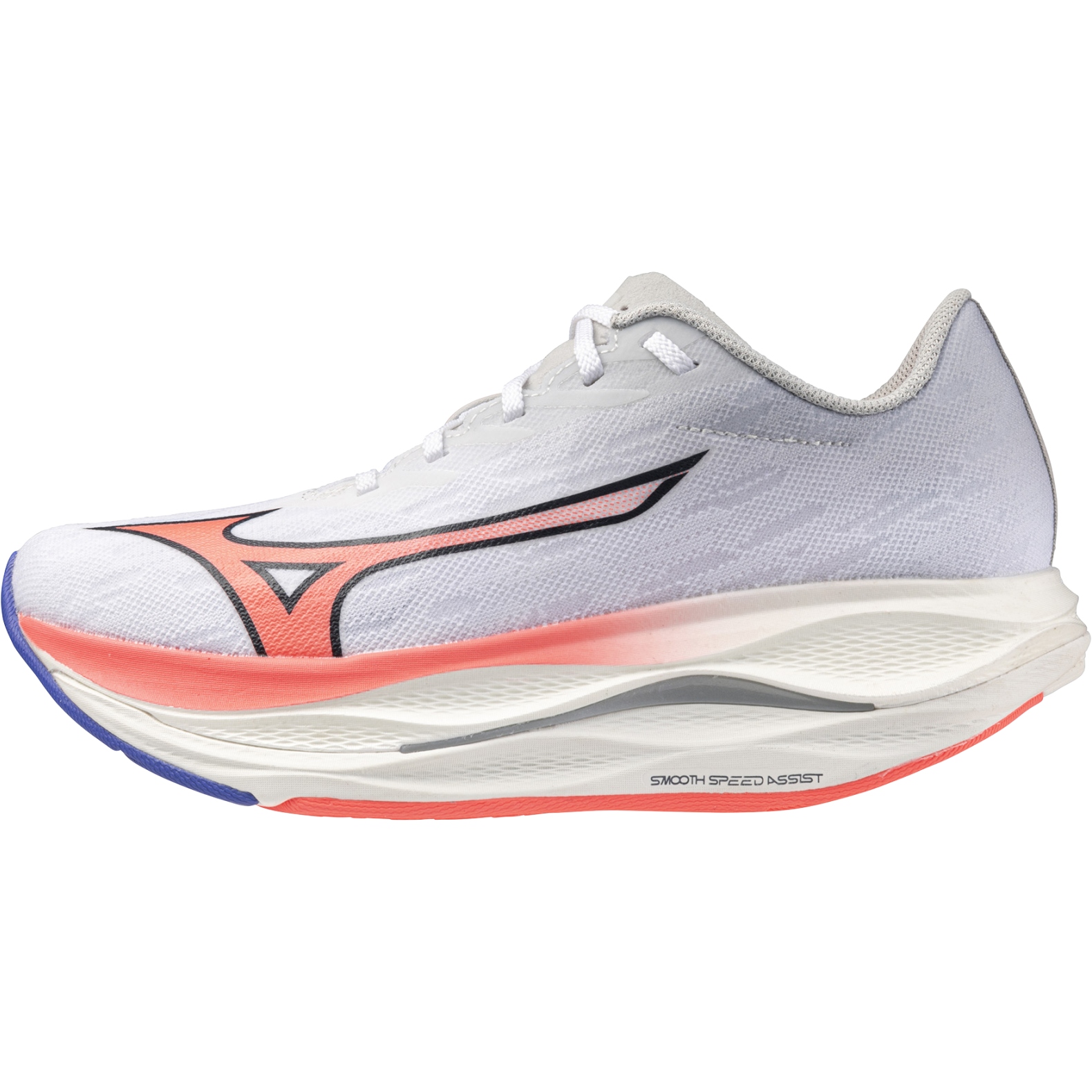 Mizuno Wave Rebellion Flash 3 Laufschuhe Damen - Weiß/Striking Coral ...