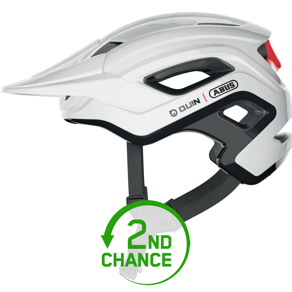 ABUS Cliffhanger Helm - shiny white - B-Ware | BIKE24