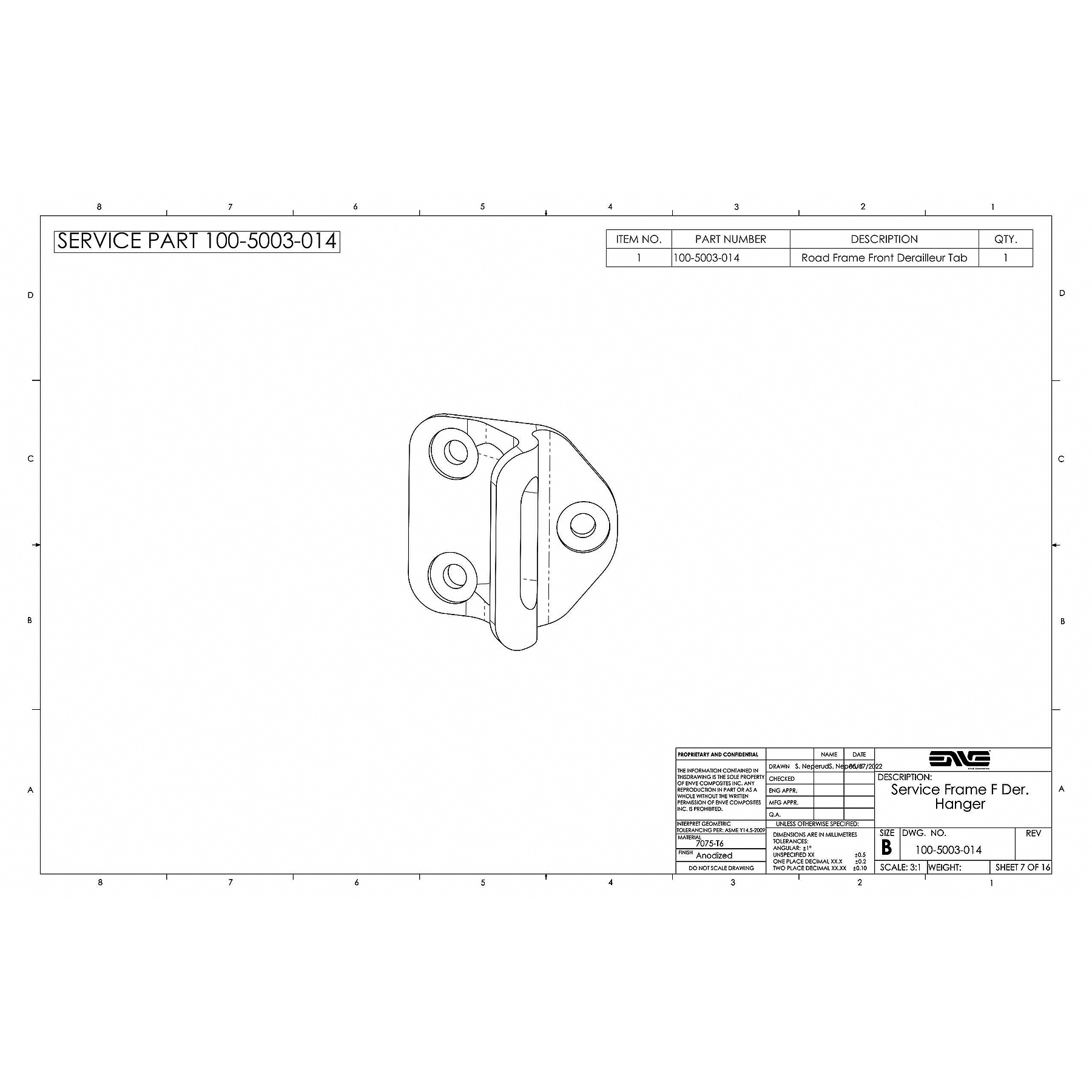 ENVE Bypass Spacer for IN-Route Headset | 10mm - 300-1029-041 | BIKE24