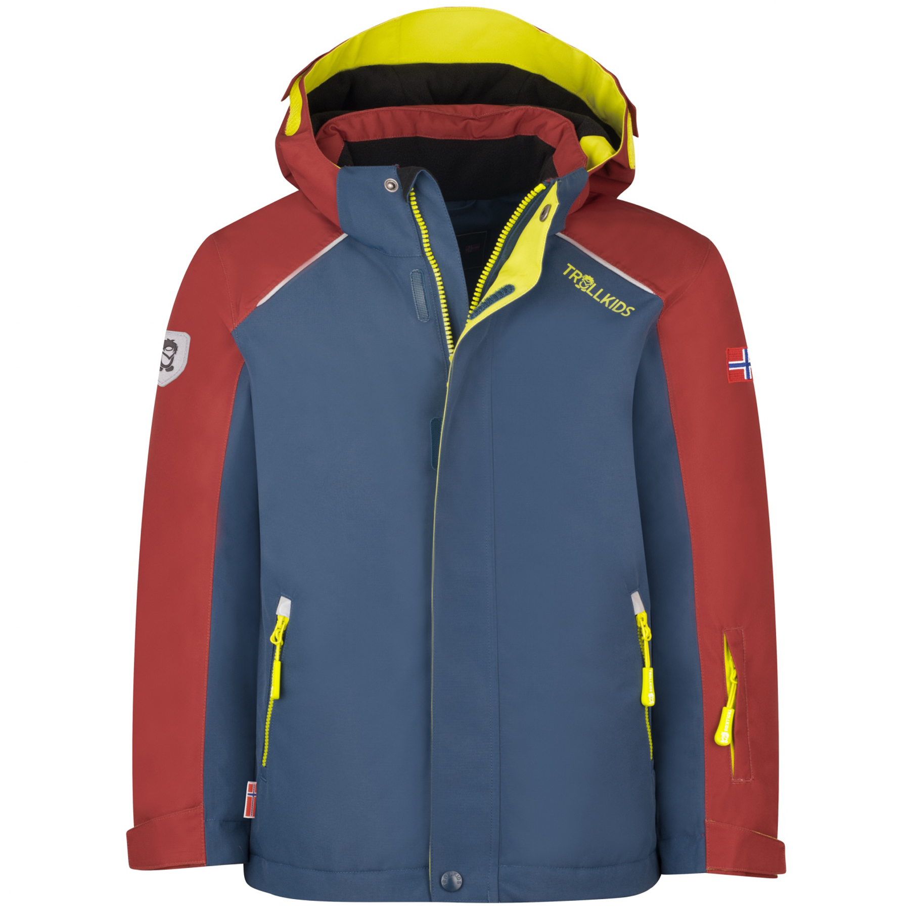 Trollkids Holmenkollen PRO Snow Jacket Kids - Carmin Red/Mystic Blue ...