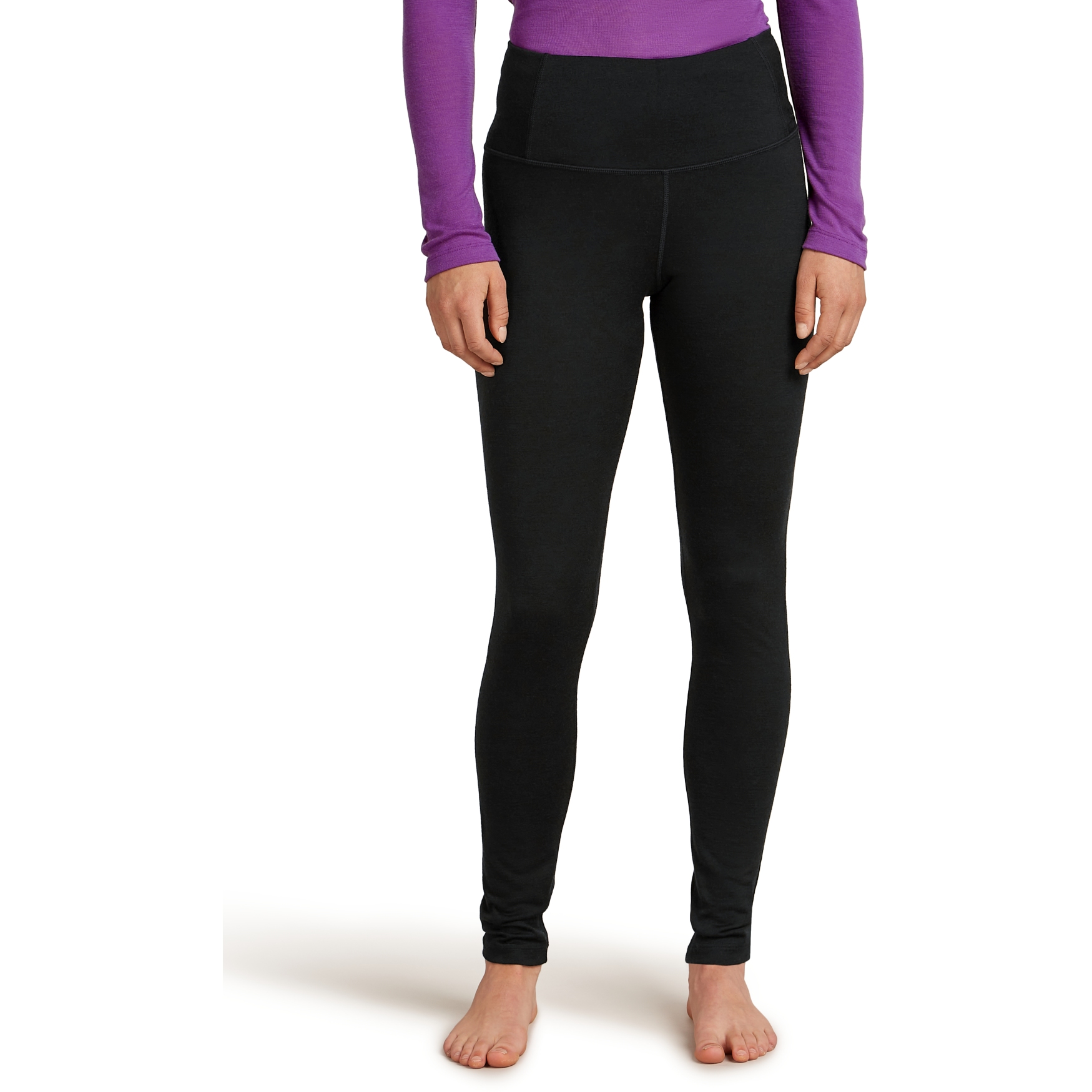 Icebreaker Merino 200 Oasis High Rise Leggings Women - Black | BIKE24
