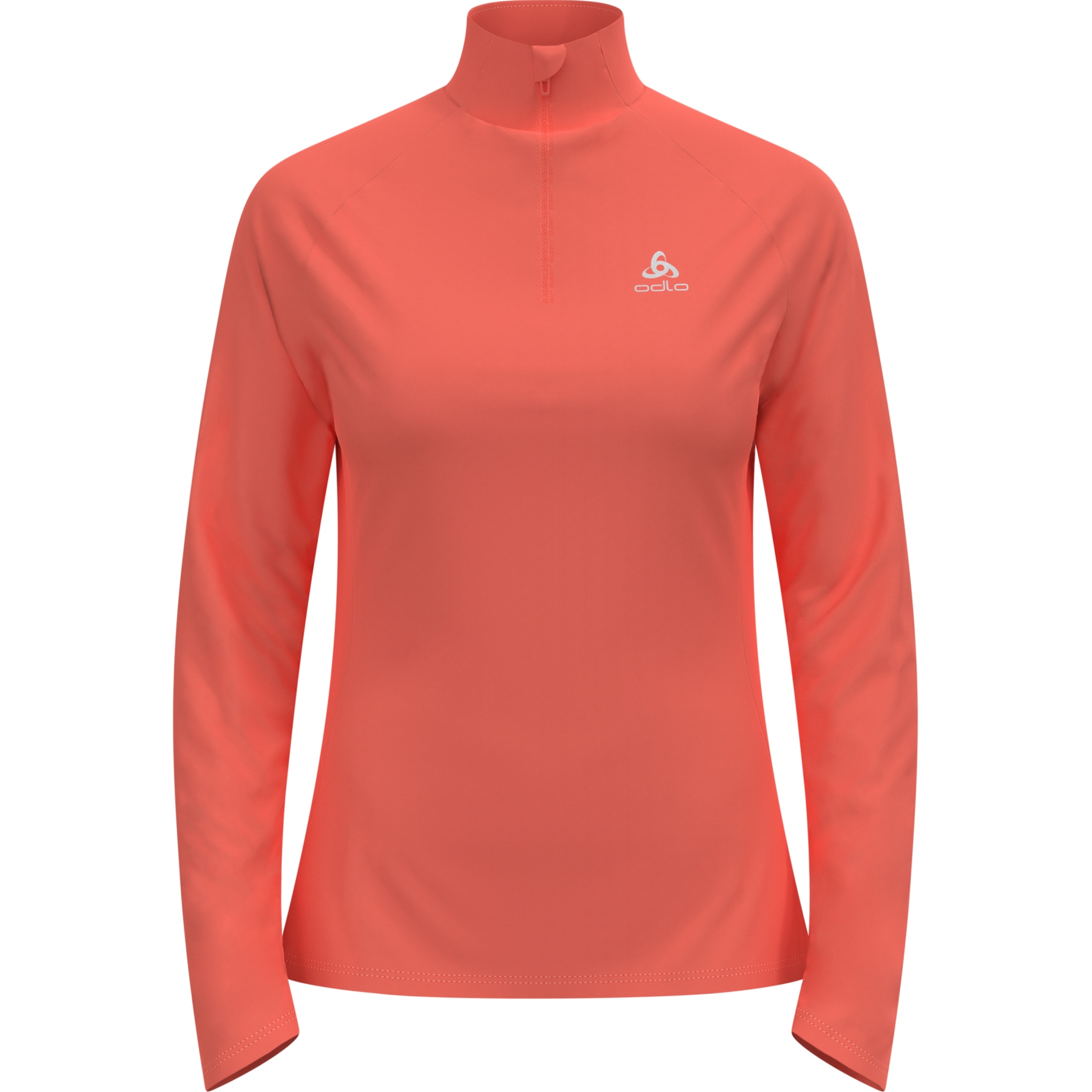Odlo Midlayer Running Femme - Essentials Half Zip - living coral - BIKE24