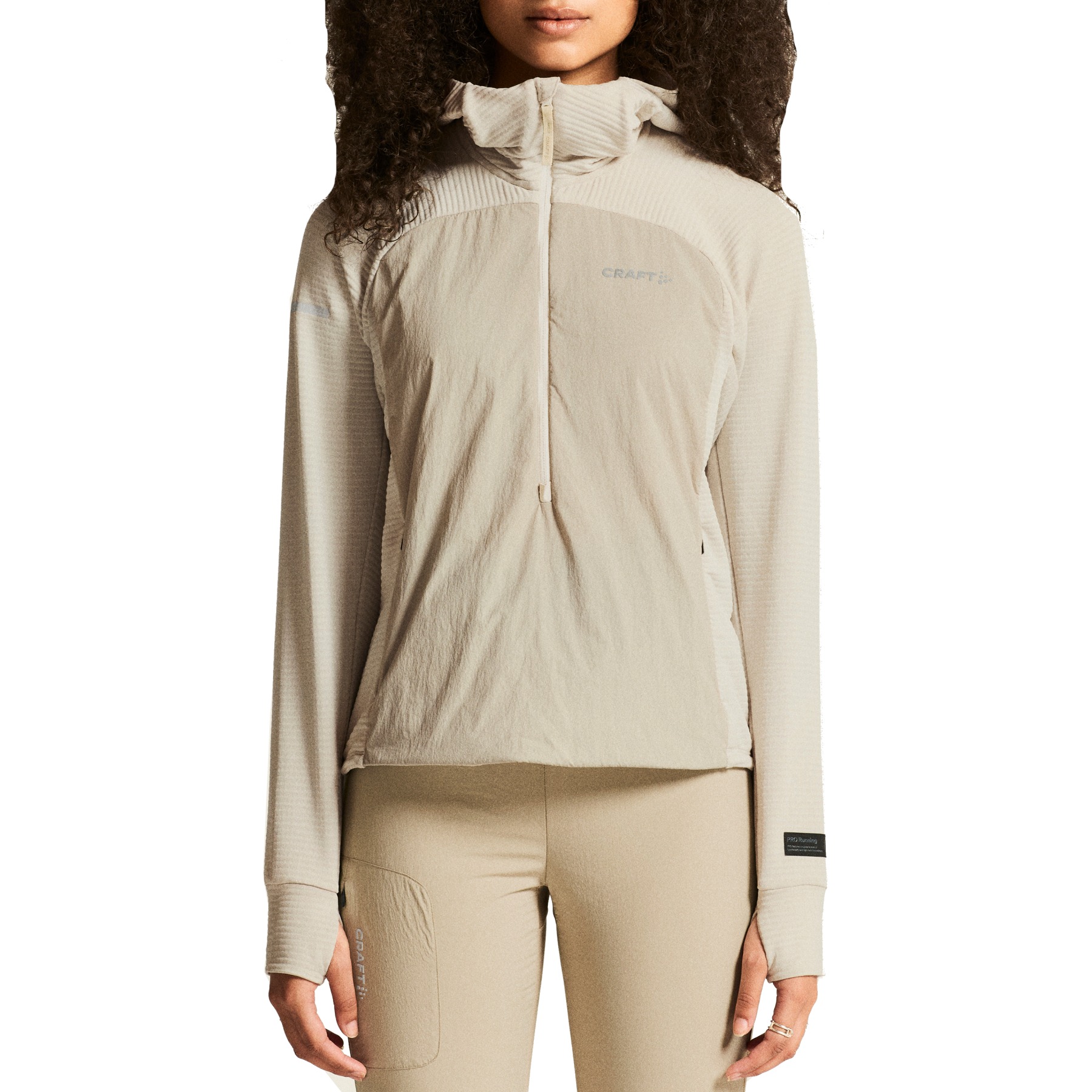 CRAFT SubZ Light Hood Sweater Women - Plaster | BIKE24