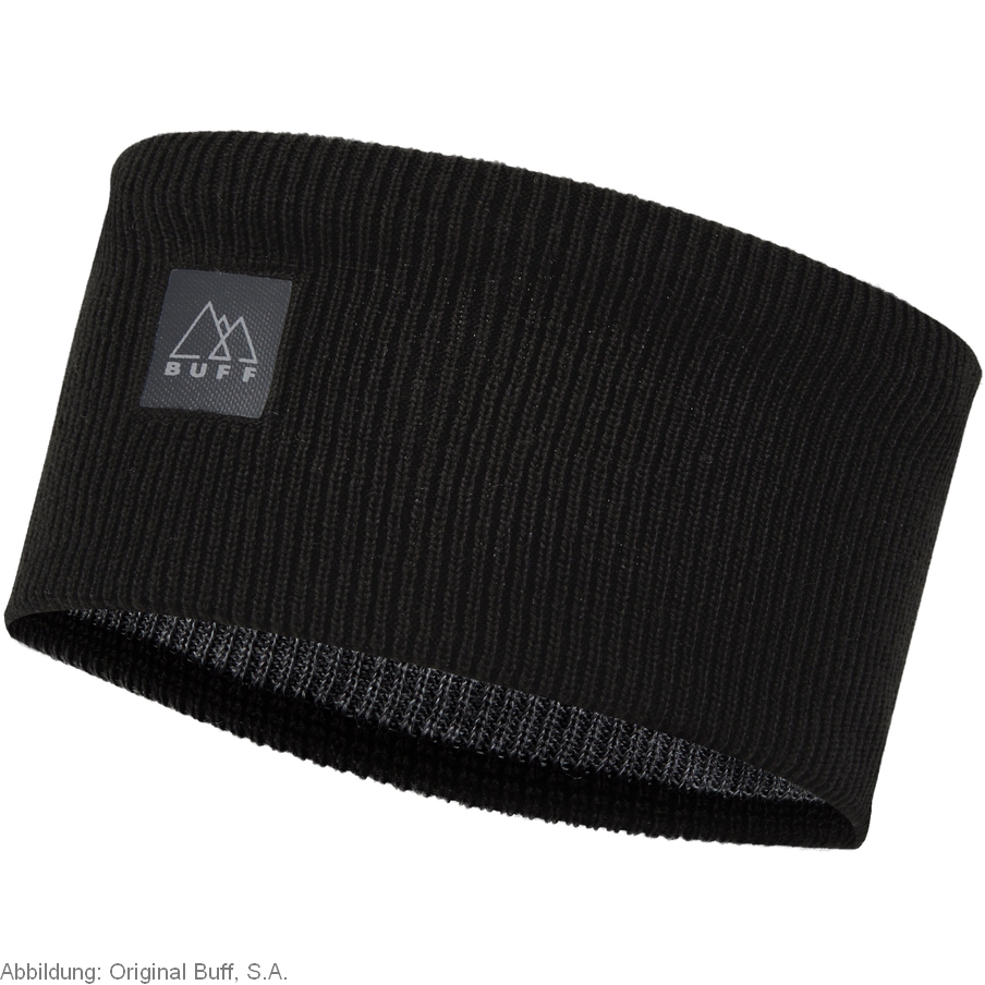 Buff® CrossKnit Headband - Solid Black | BIKE24