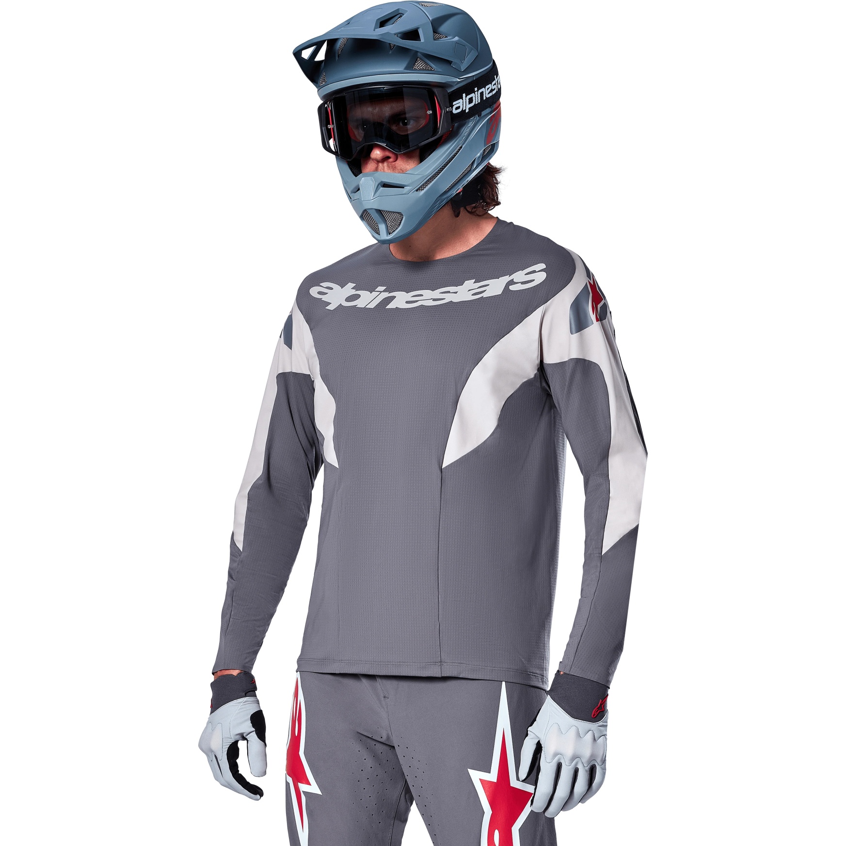Alpinestars A-Supra Race Long Sleeve Jersey Men - dark gray | BIKE24