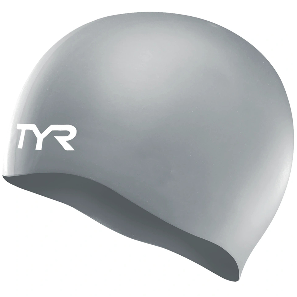 TYR Wrinkle-Free Silicone Badmuts - zilver | BIKE24