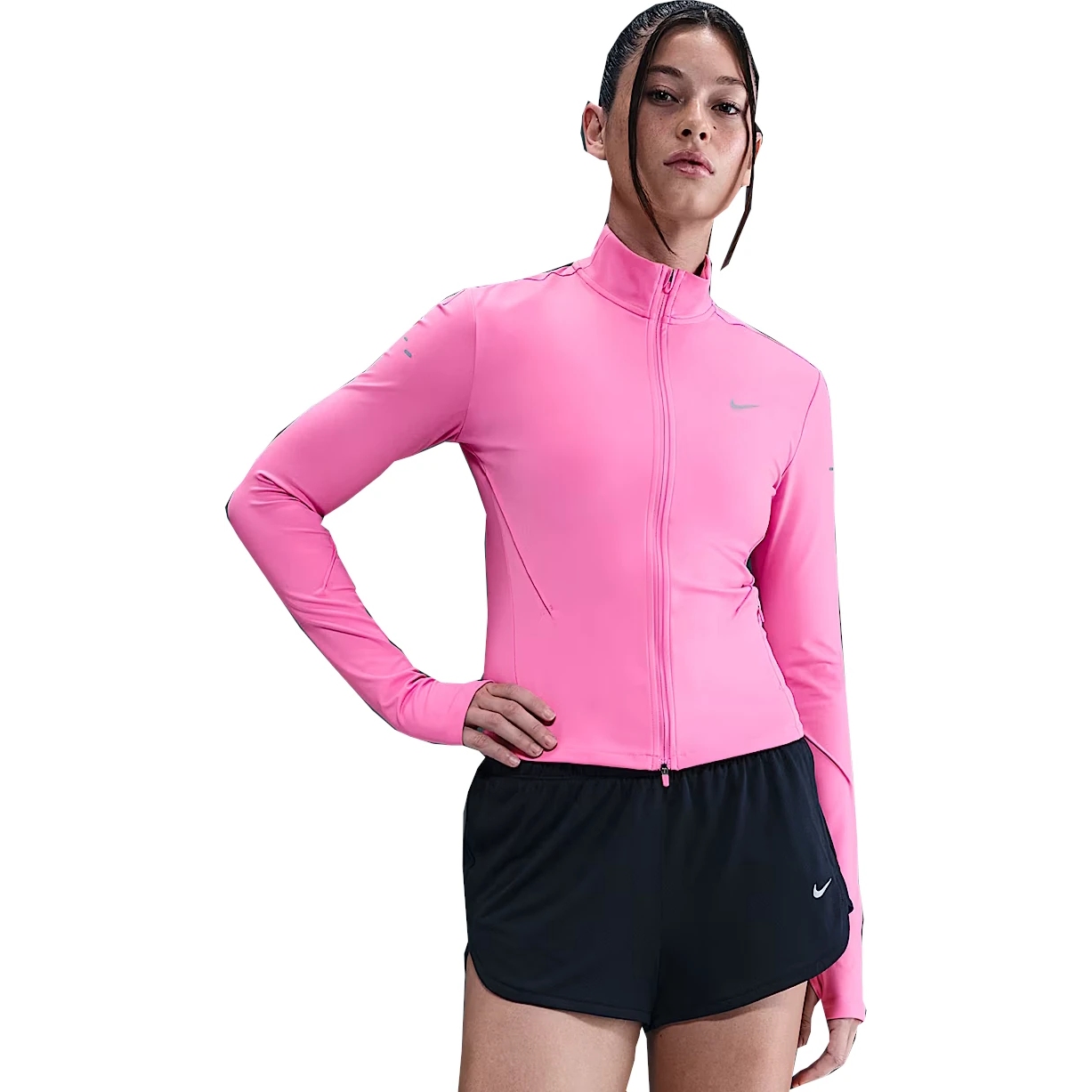 Nike Swift Dri-FIT Full-Zip Midlayer Women - playful pink/reflective ...