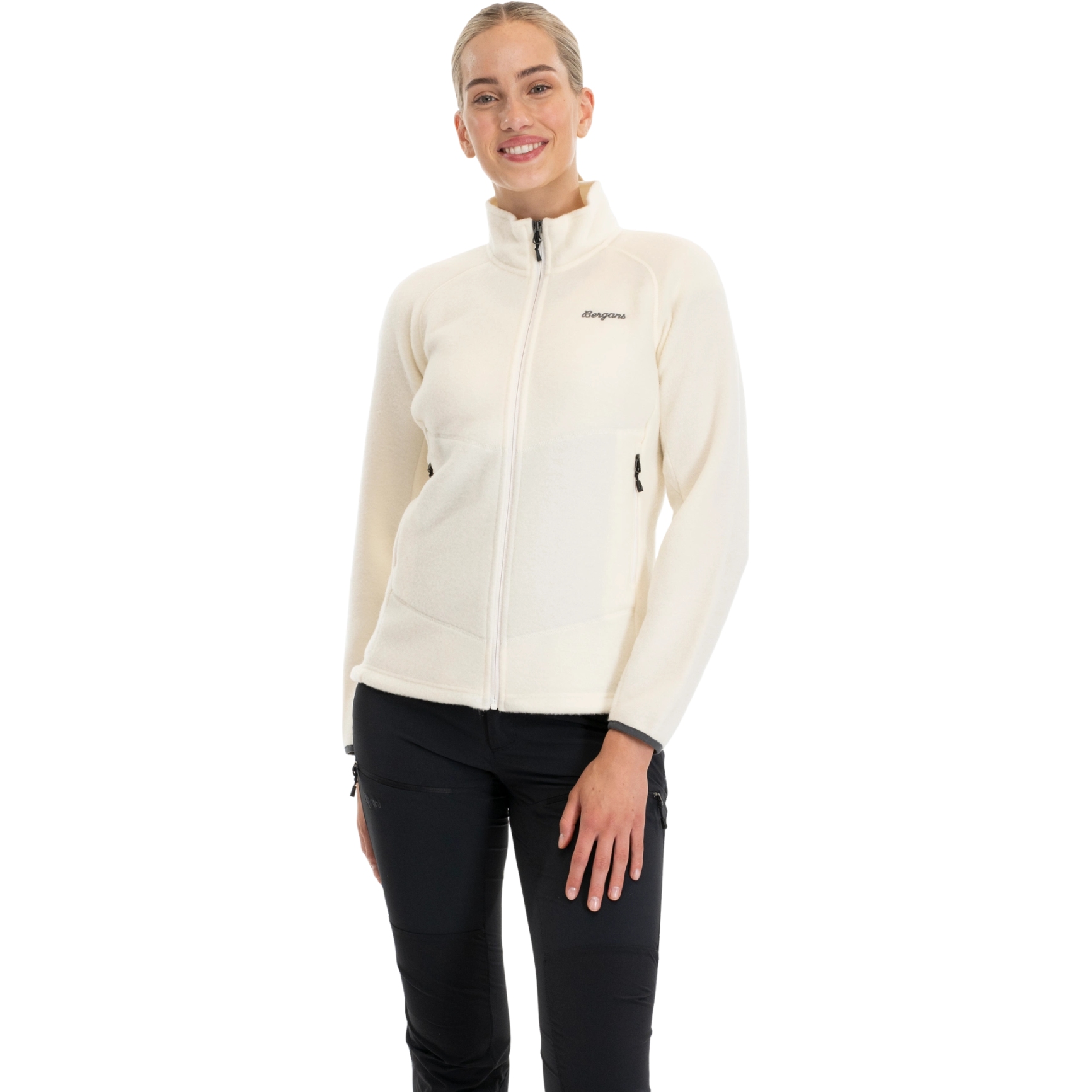Bergans Rabot Merino Fleece Midlayer Jacket Women - vanilla white | BIKE24
