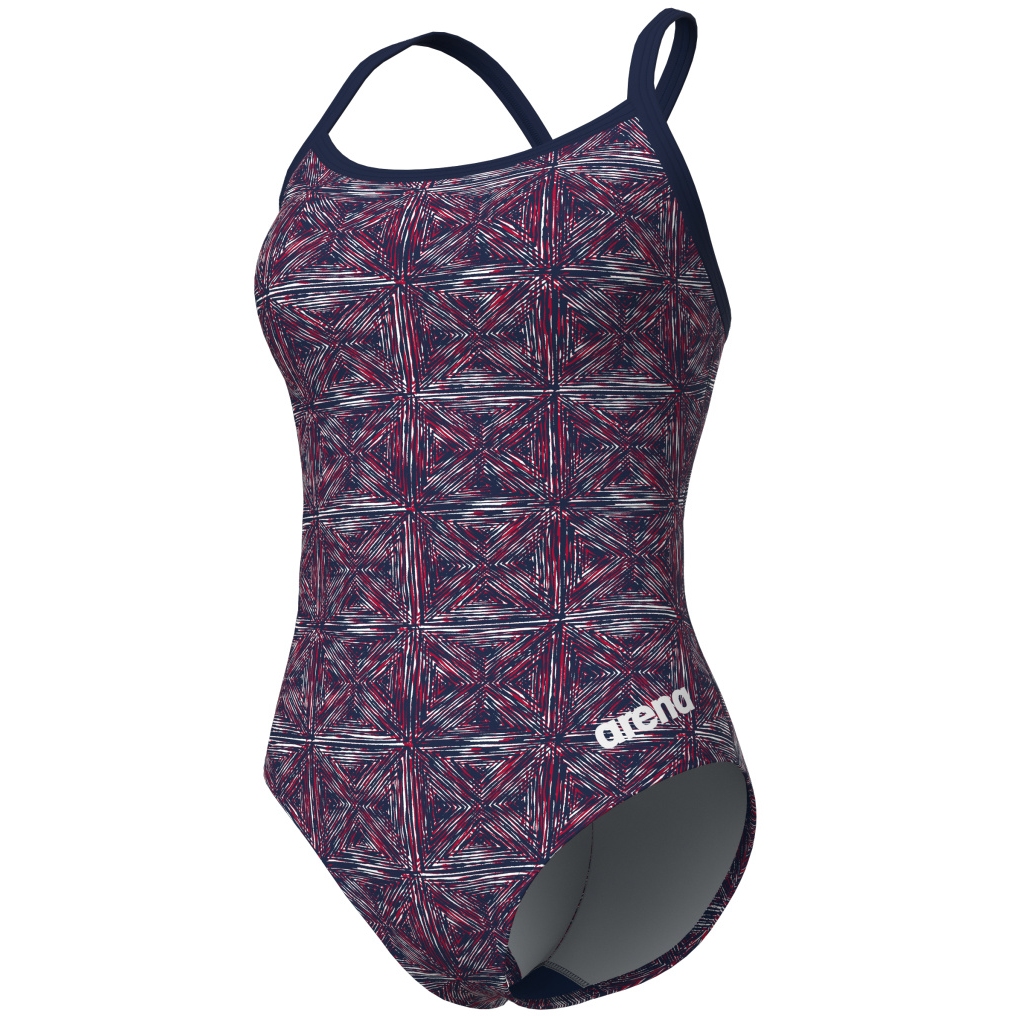 arena Traje de Baño Mujer - Performance Abstract Tiles Light Drop Back ...