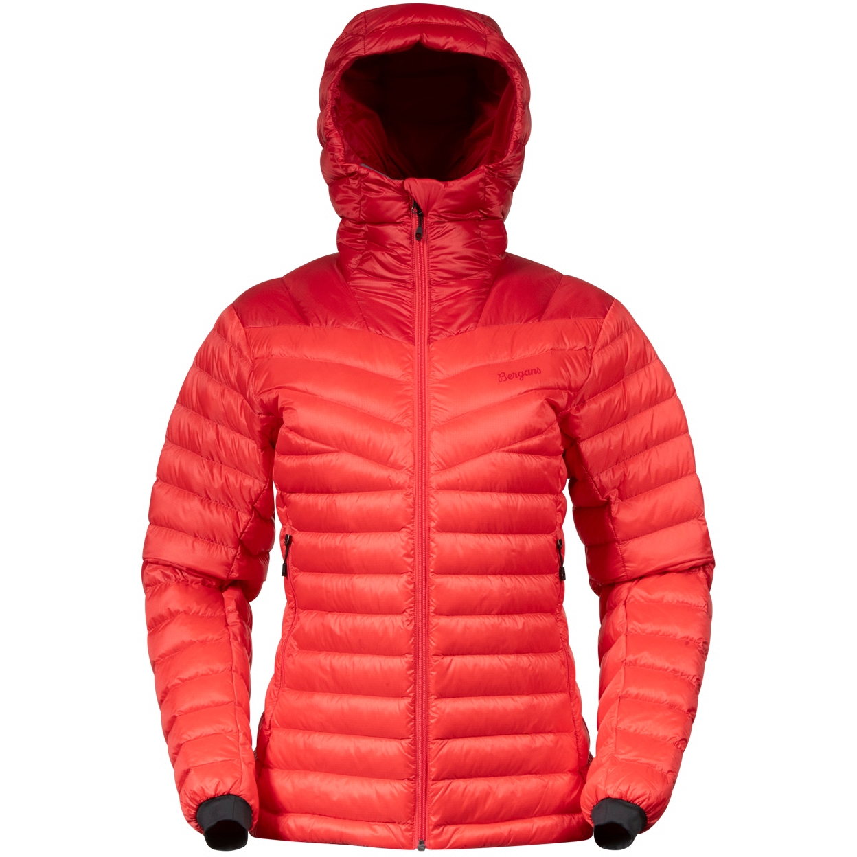 Bergans Rabot Light Down Jacket Hood Women - peachy red/red | BIKE24
