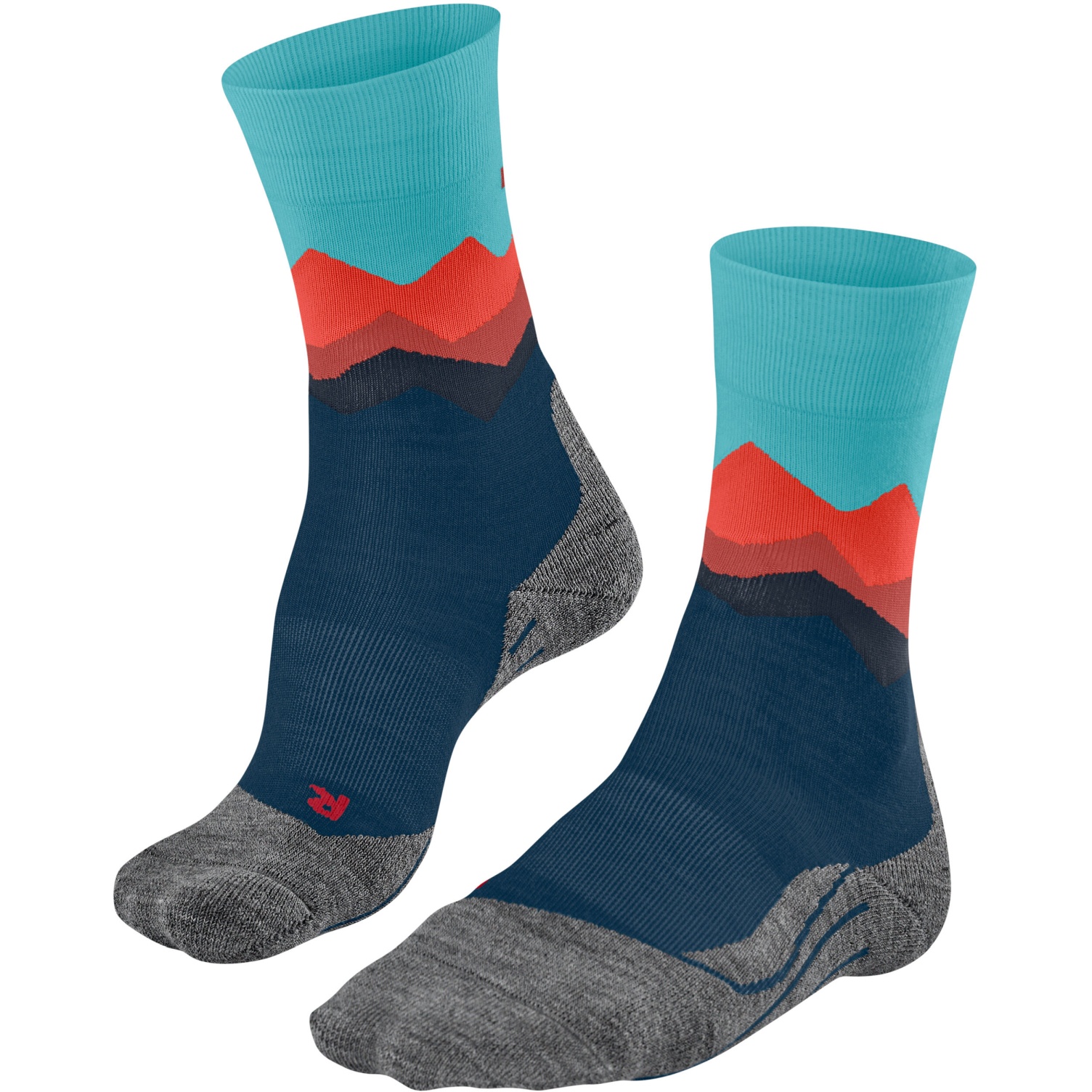 Falke TK2 Explore Crest Trekkingsokken Heren - turquoise 6206 | BIKE24