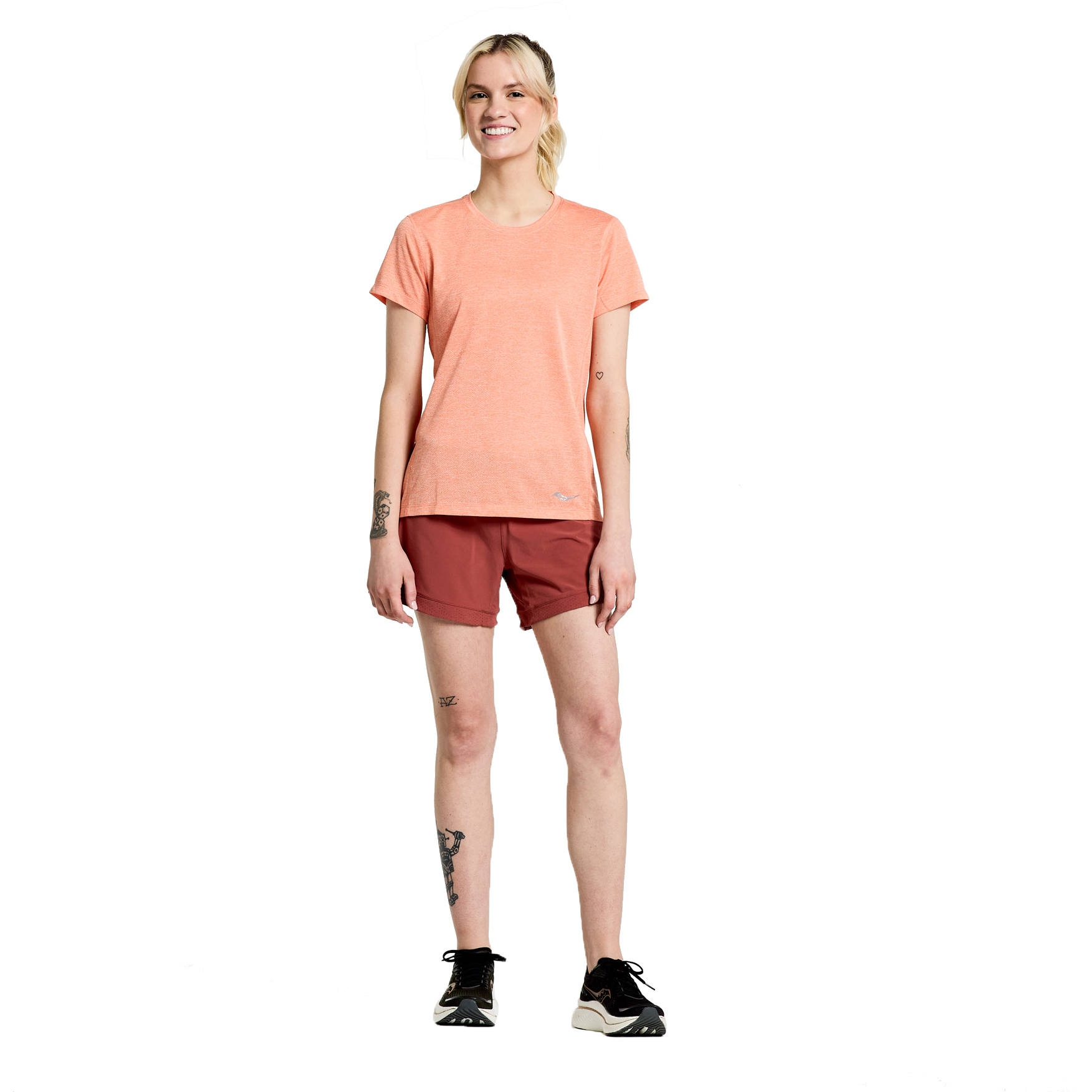 Saucony t shirts womens pink store