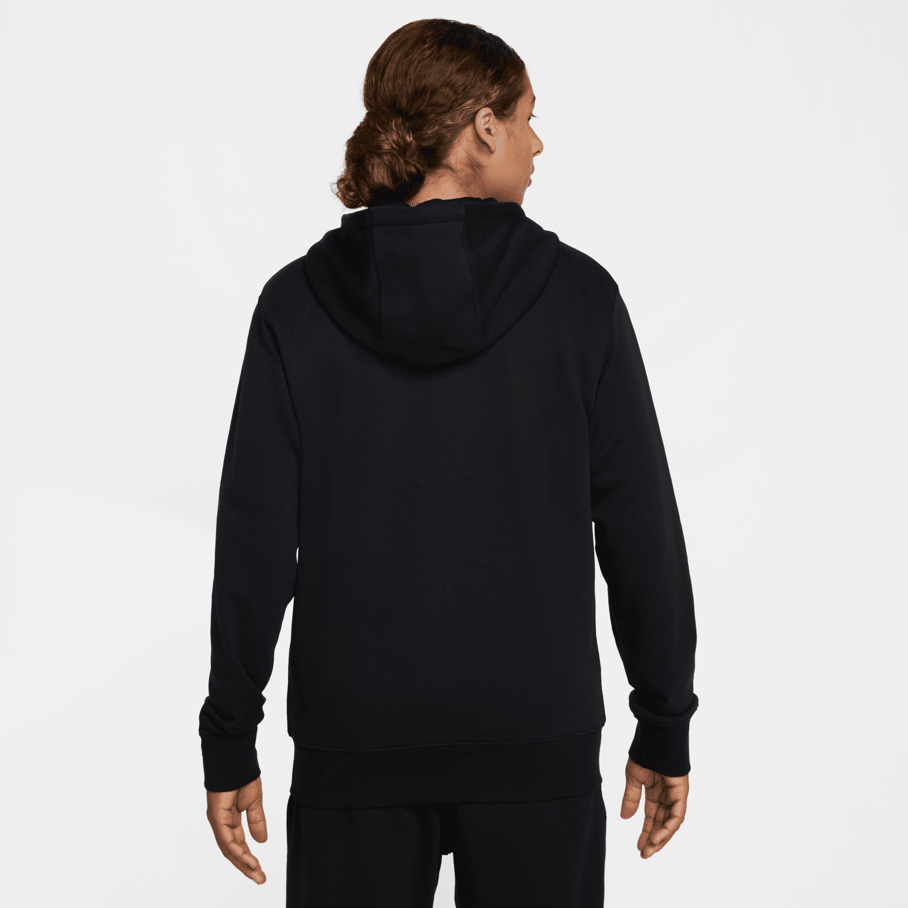 Nike Club Fleece Full Zip Hoody Men - black/black/white Nike Club Fleece Full Zip Hoody Men - black/black/white