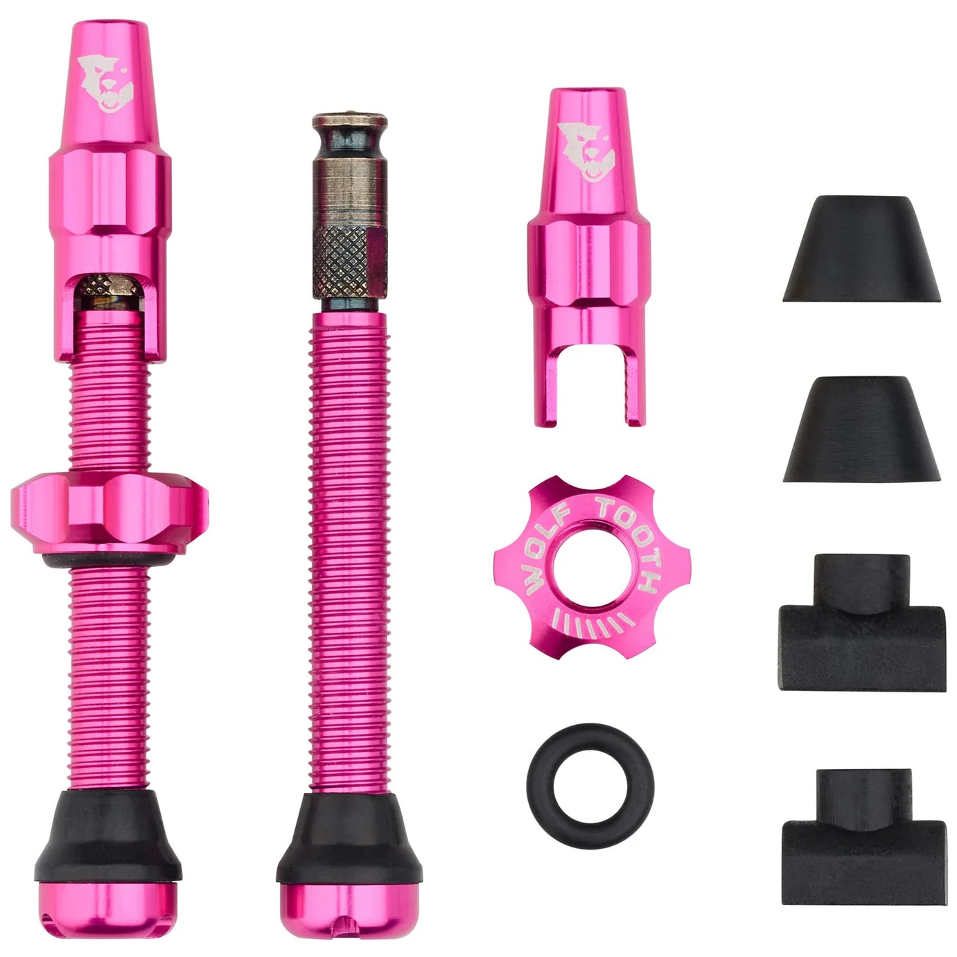 Wolf Tooth Valve Stem Kit - Tubeless | Clik Valve (SCV) - pink | BIKE24